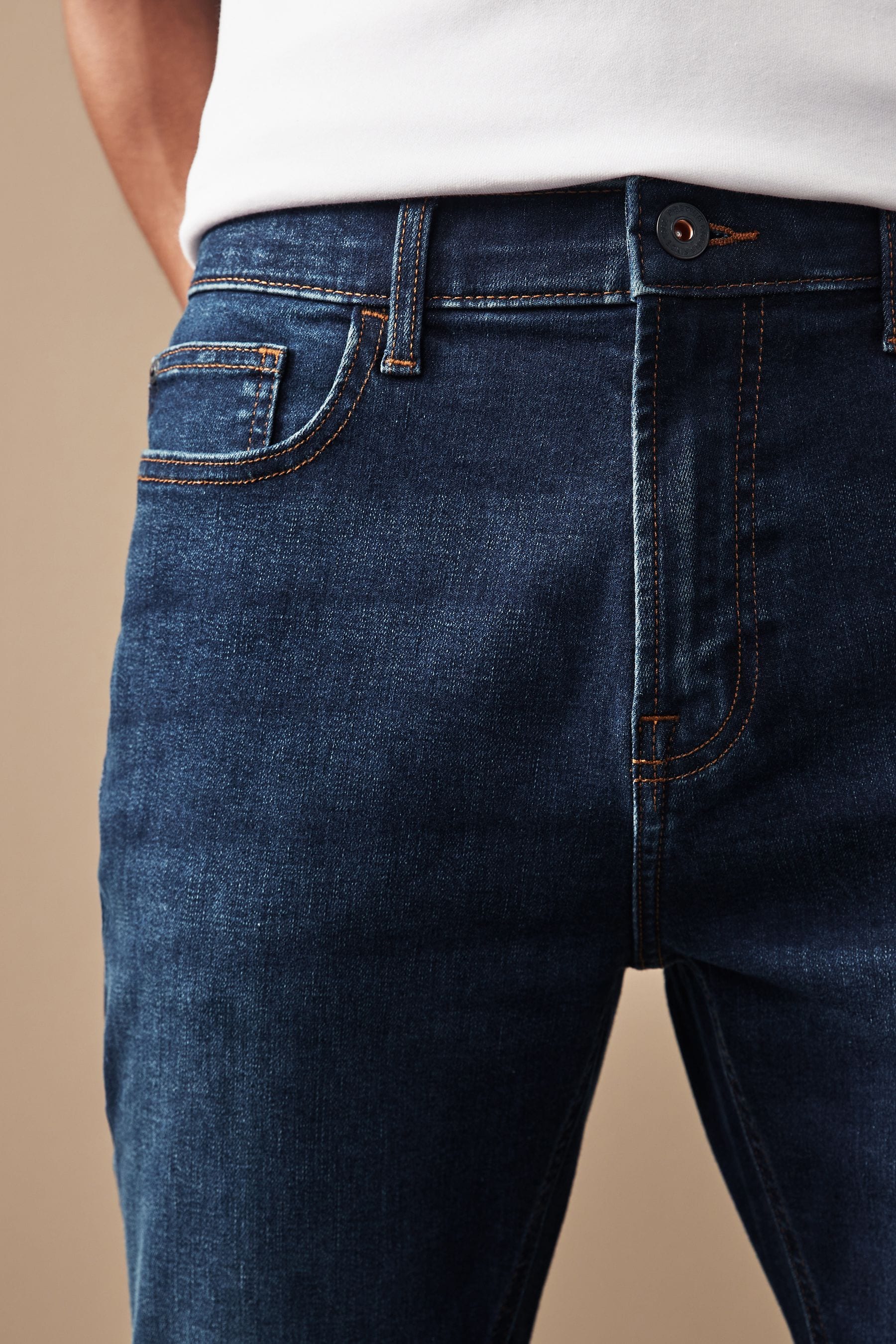 Buy Blue Skinny Fit Motion Flex Jeans from the Next UK online shop