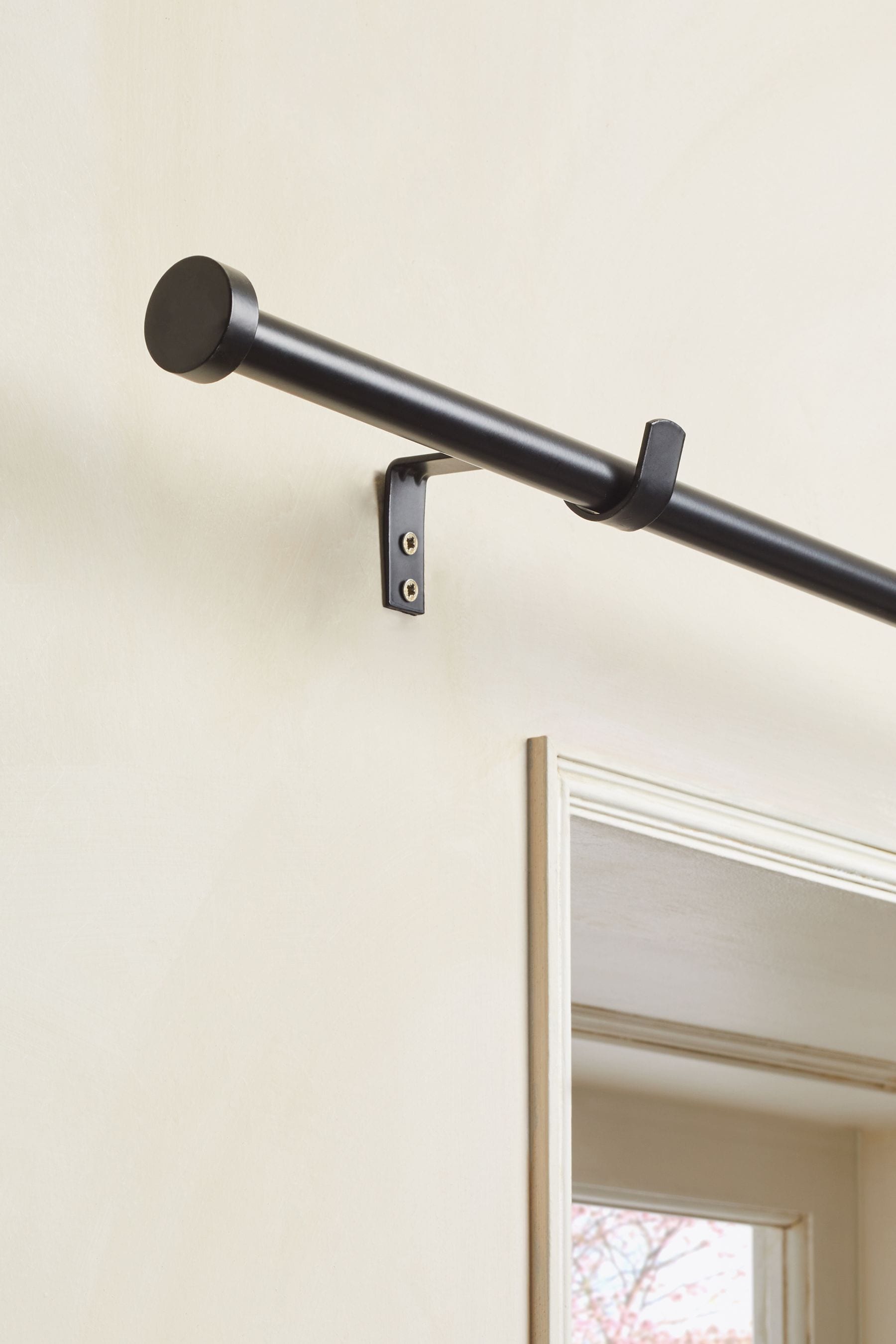 Buy Black Stud Finial Extendable 19mm Curtain Pole Kit from the Next UK ...