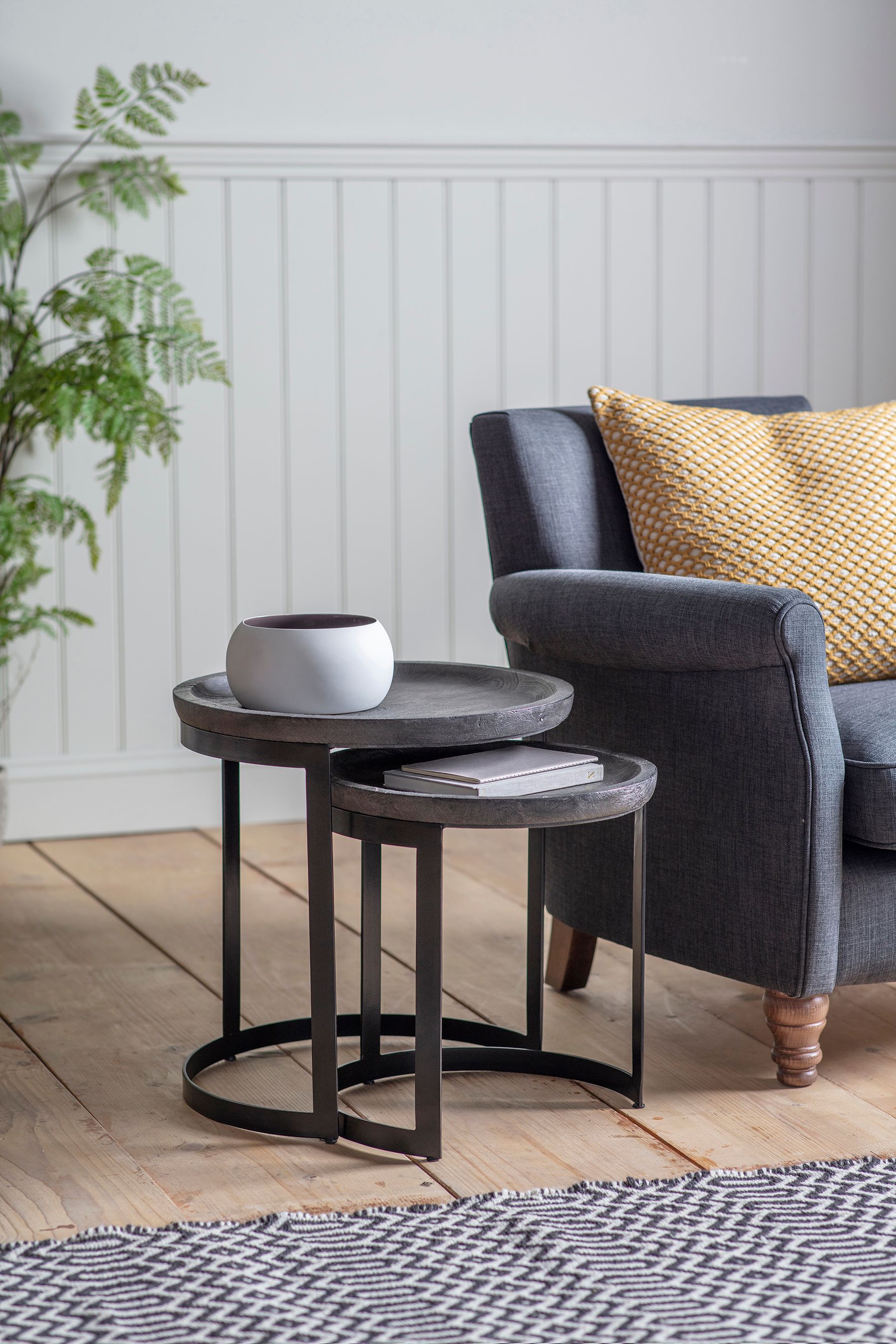 Buy Gallery Home Black Nest of Tables from the Next UK online shop