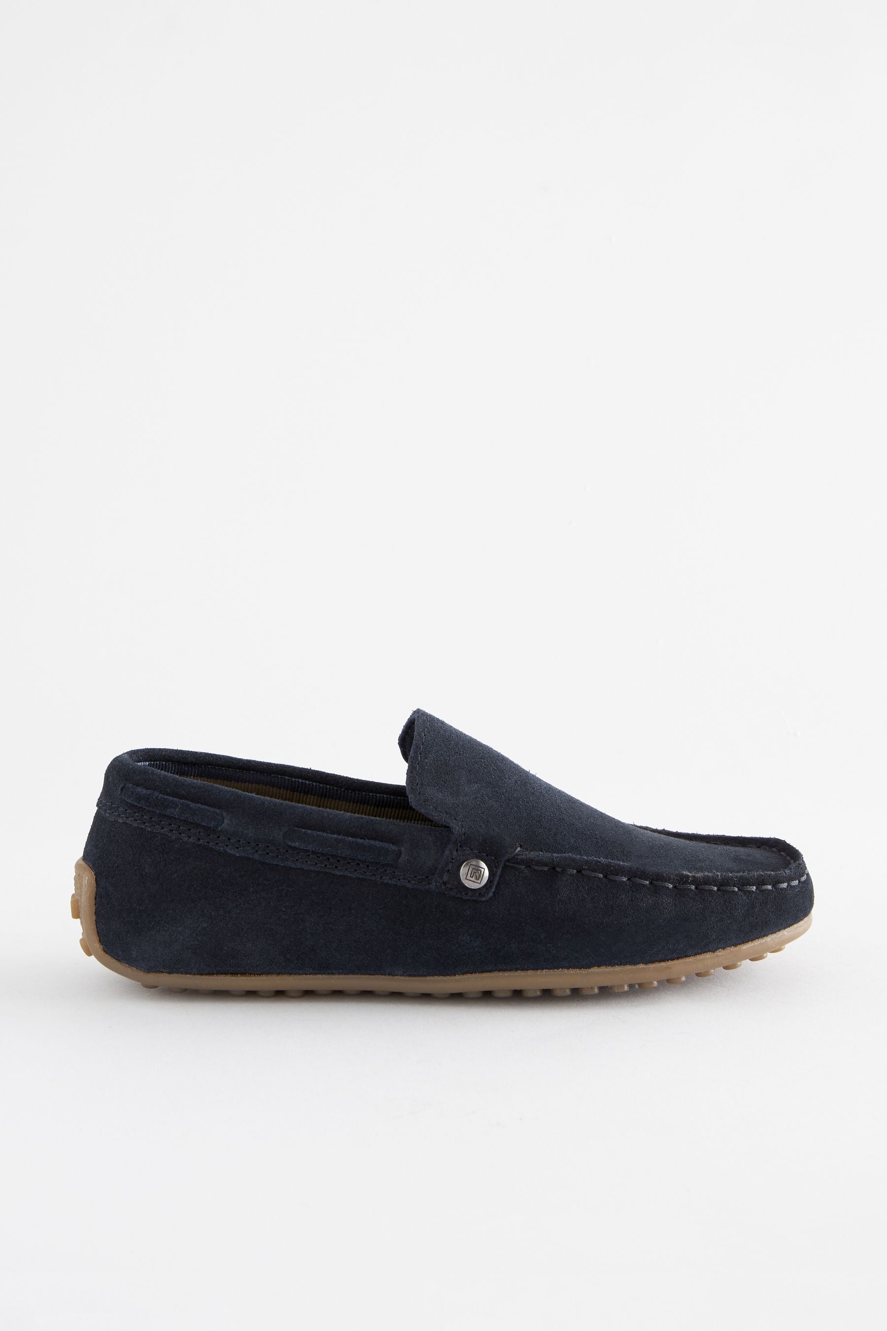 Buy Navy Suede Loafers from the Next UK online shop
