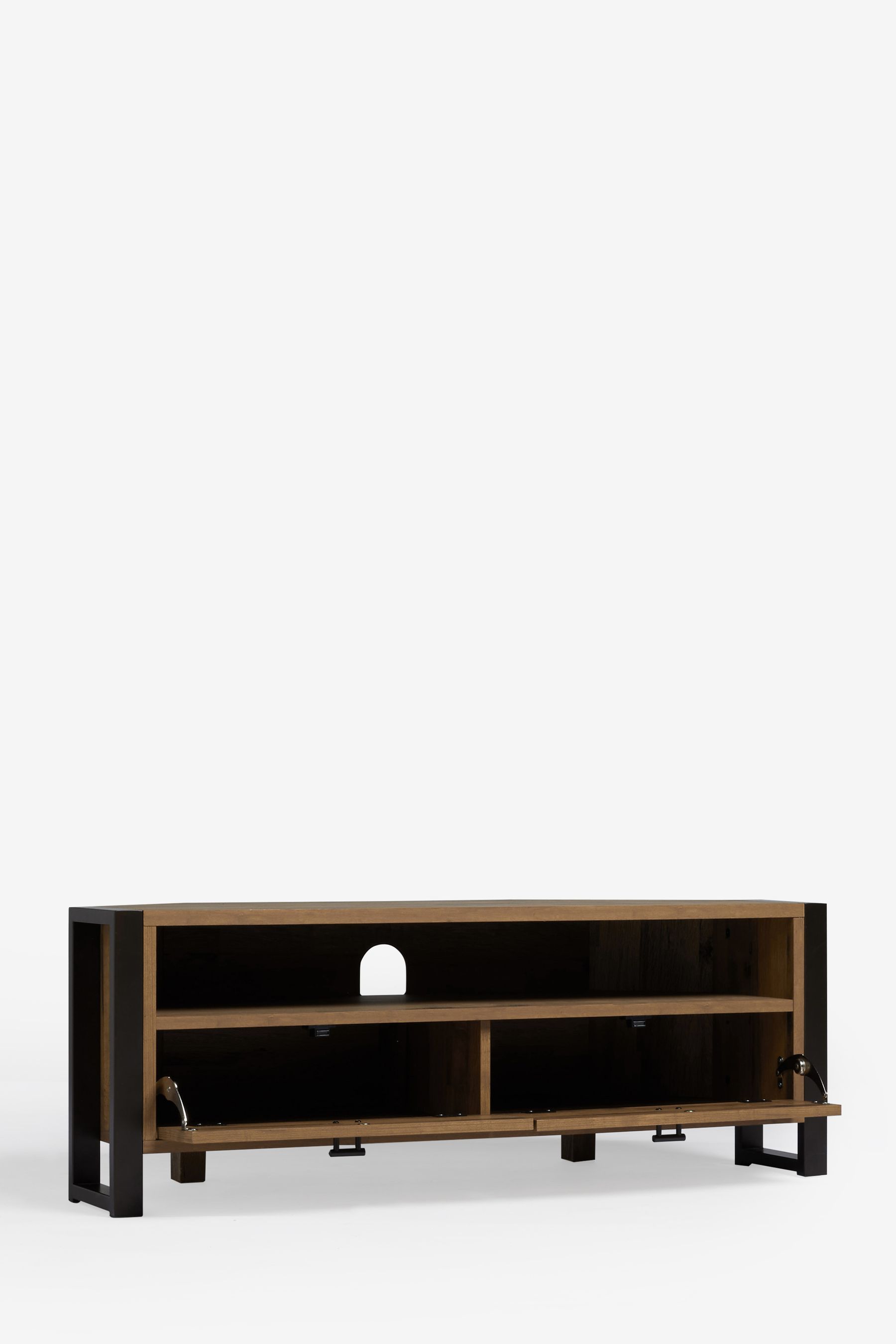 Buy Dark Bronx Chevron Oak Effect Up to 46 inch Corner TV Unit from the ...
