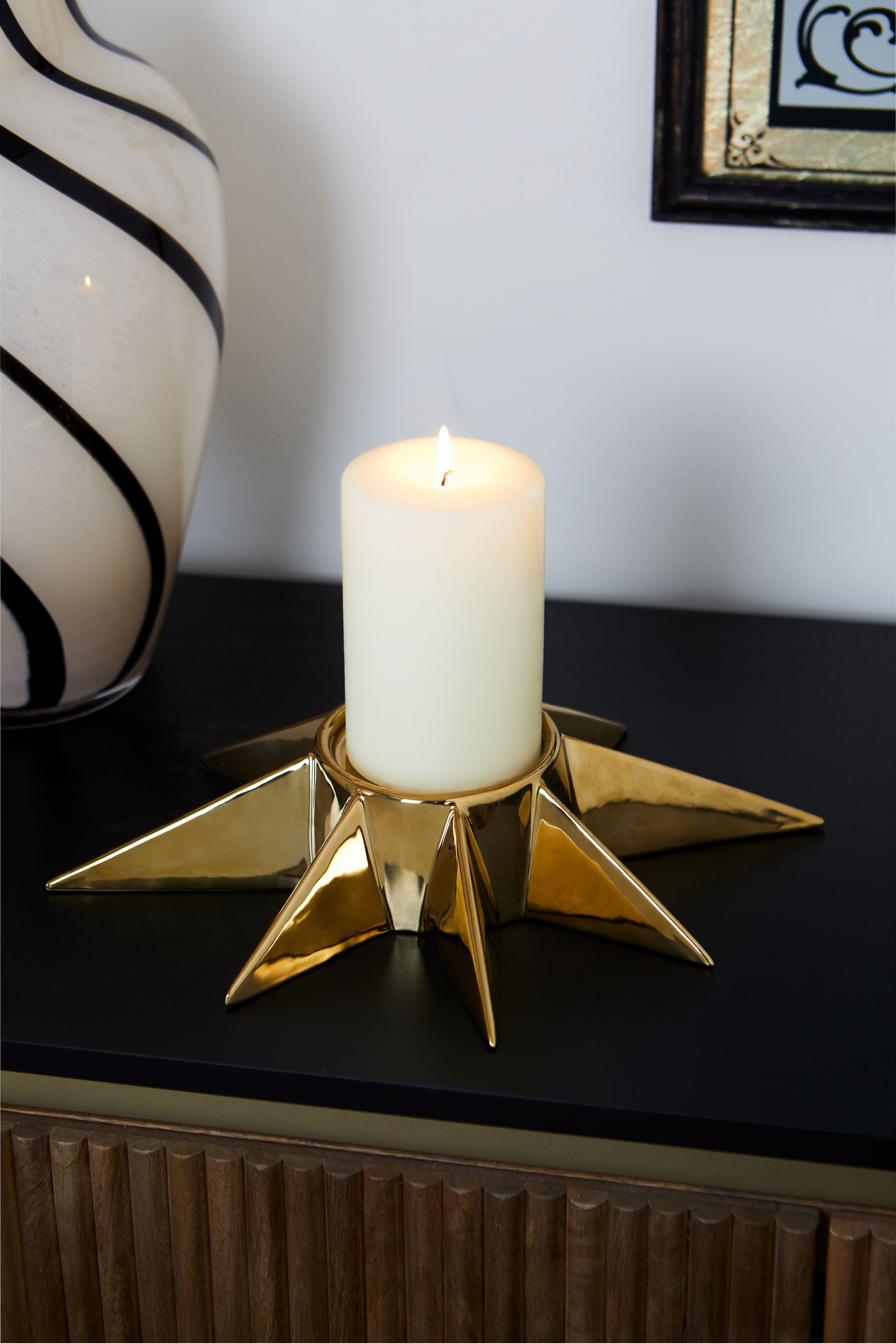 Buy Rockett St George Gold Star Candle Holder from the Next UK online shop
