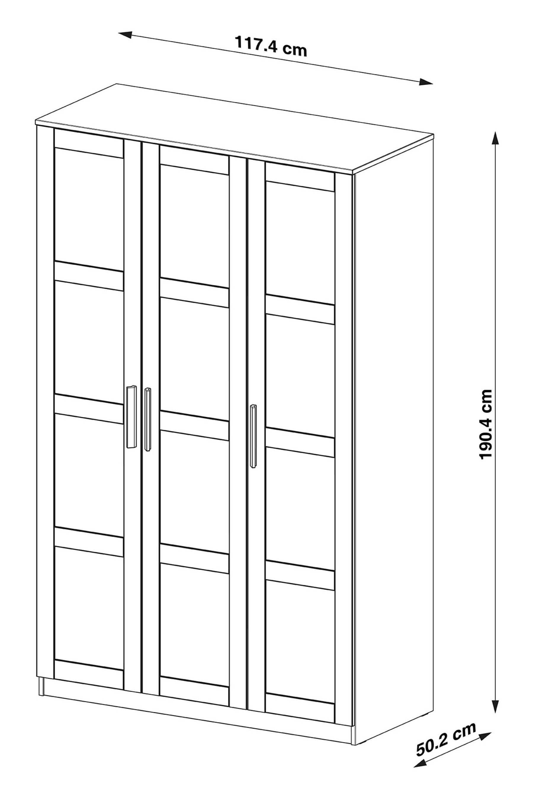 Buy Grey Flynn Triple Wardrobe from the Next UK online shop