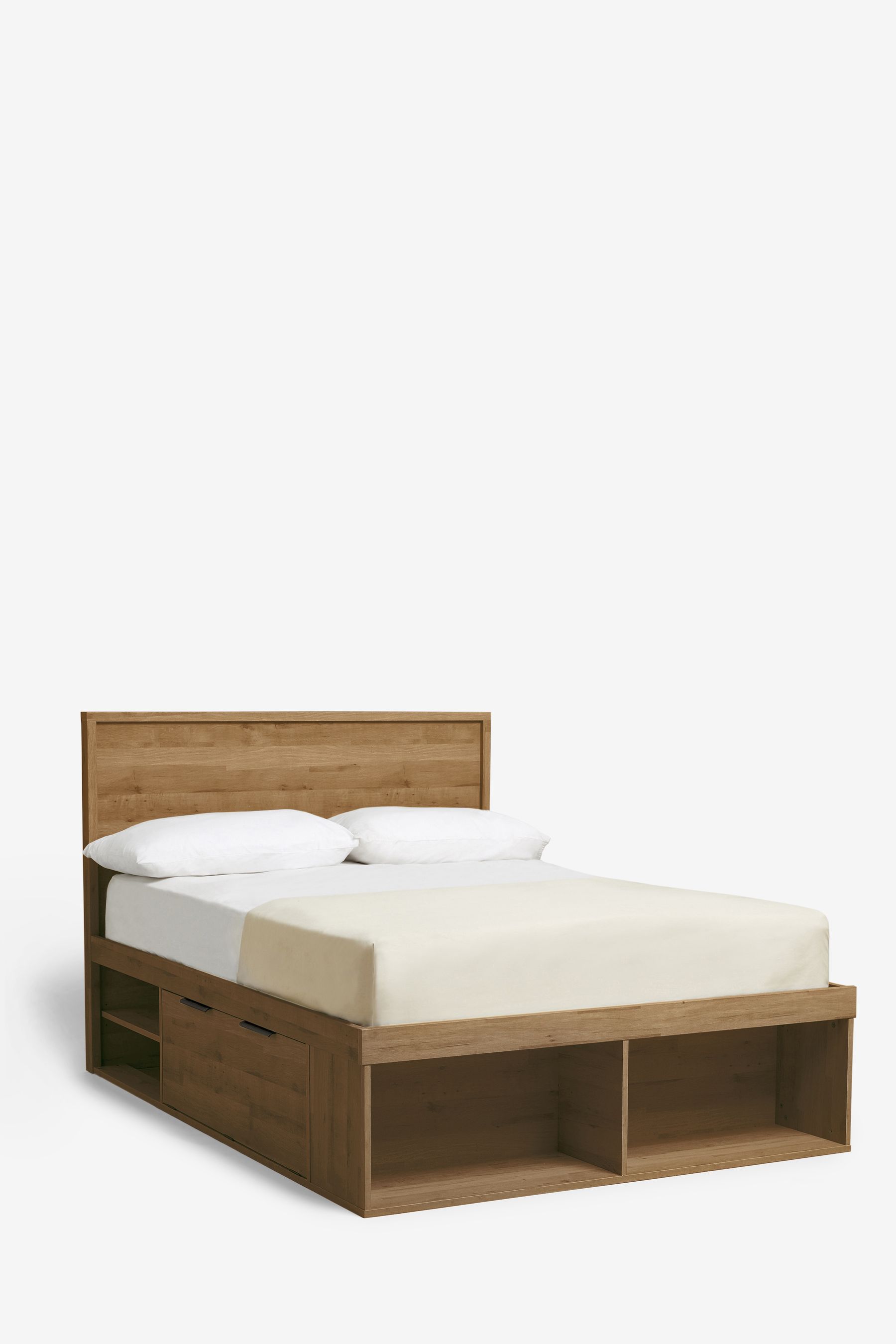 Buy Oak Effect Bronx Platform Bed Frame with Storage from the Next UK ...