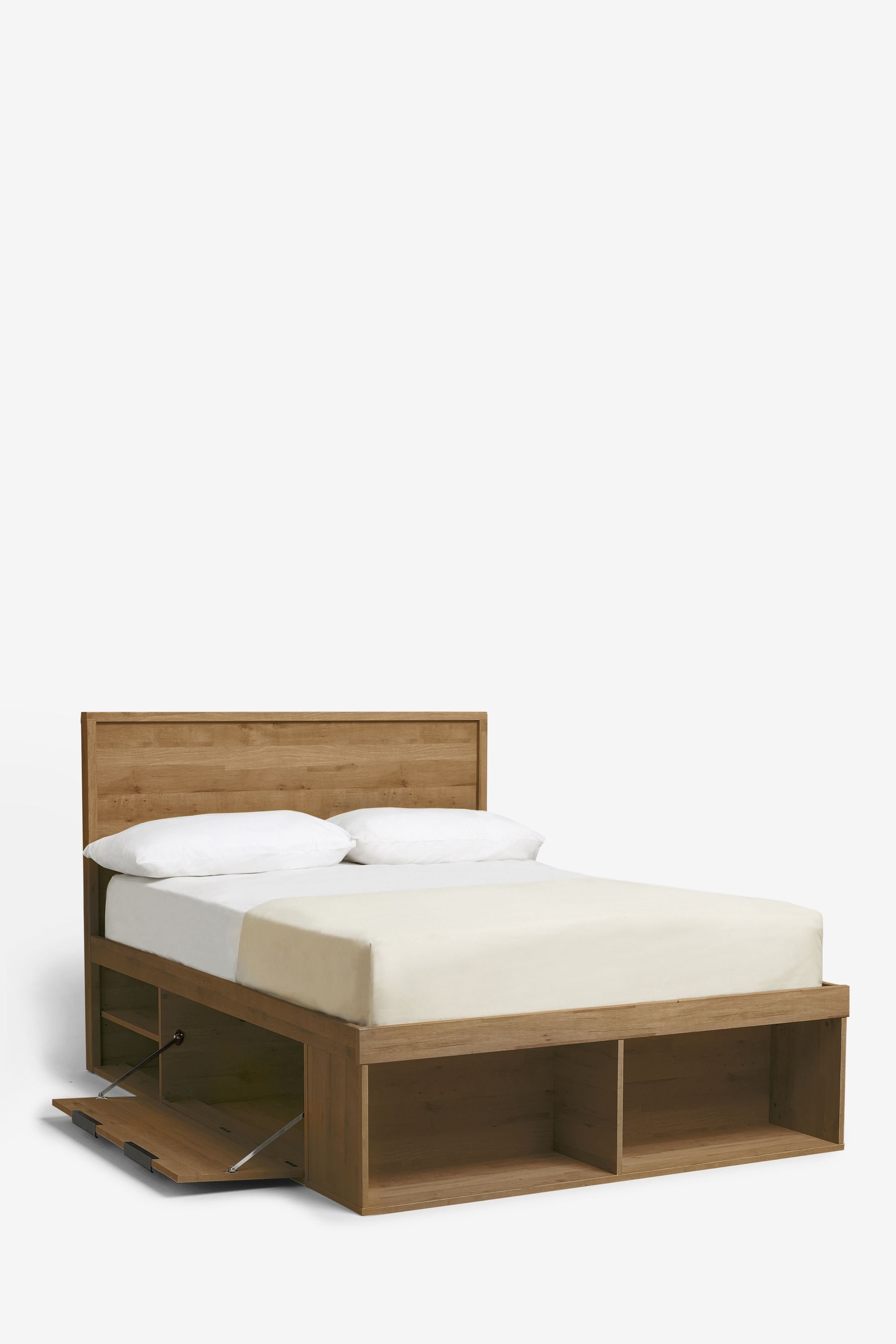 Buy Oak Effect Bronx Platform Bed Frame with Storage from the Next UK ...