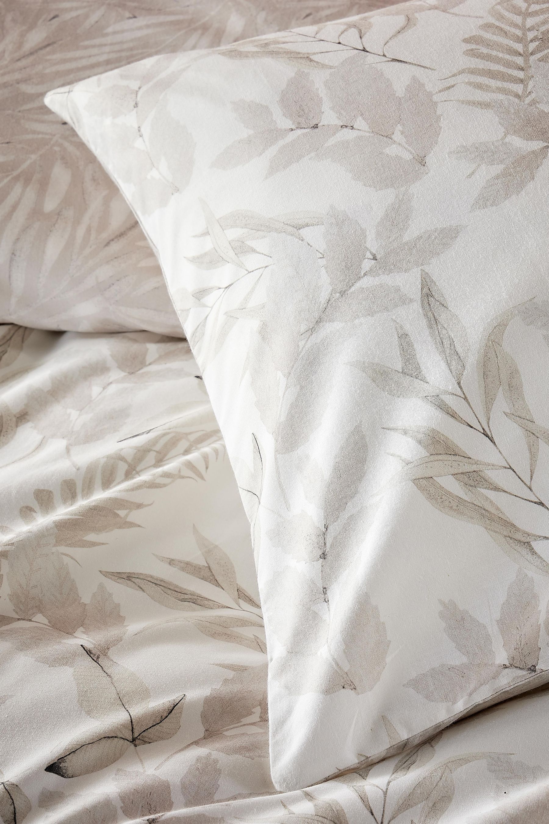 Buy Vantona Cream Serene Leaves Duvet Cover and Pillowcase Set from the Next UK online shop