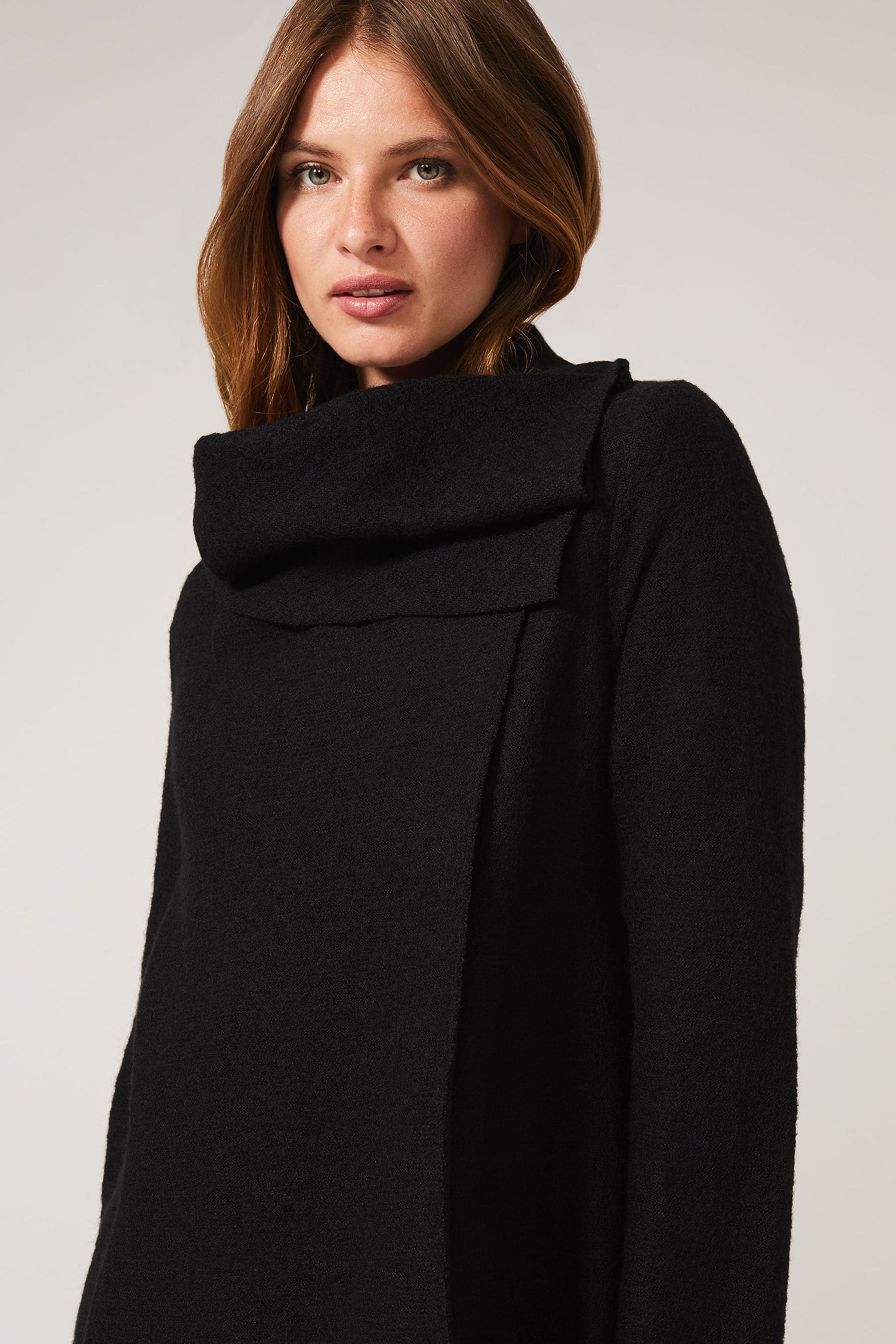 Buy Phase Eight Black Knit Bellona Coat from the Next UK online shop