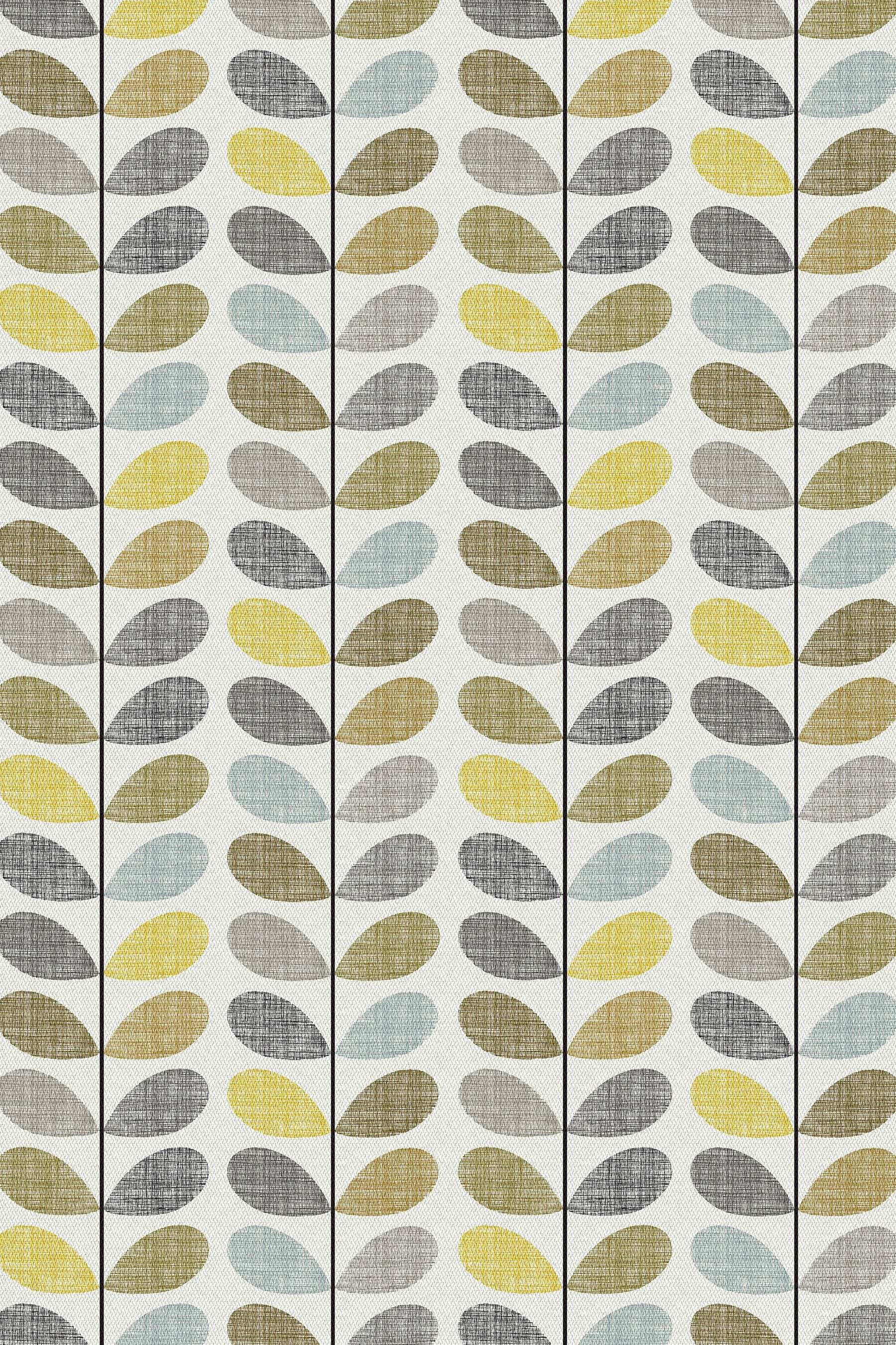 Buy Orla Kiely Green Scribble Stem Made To Measure Roller Blind from ...