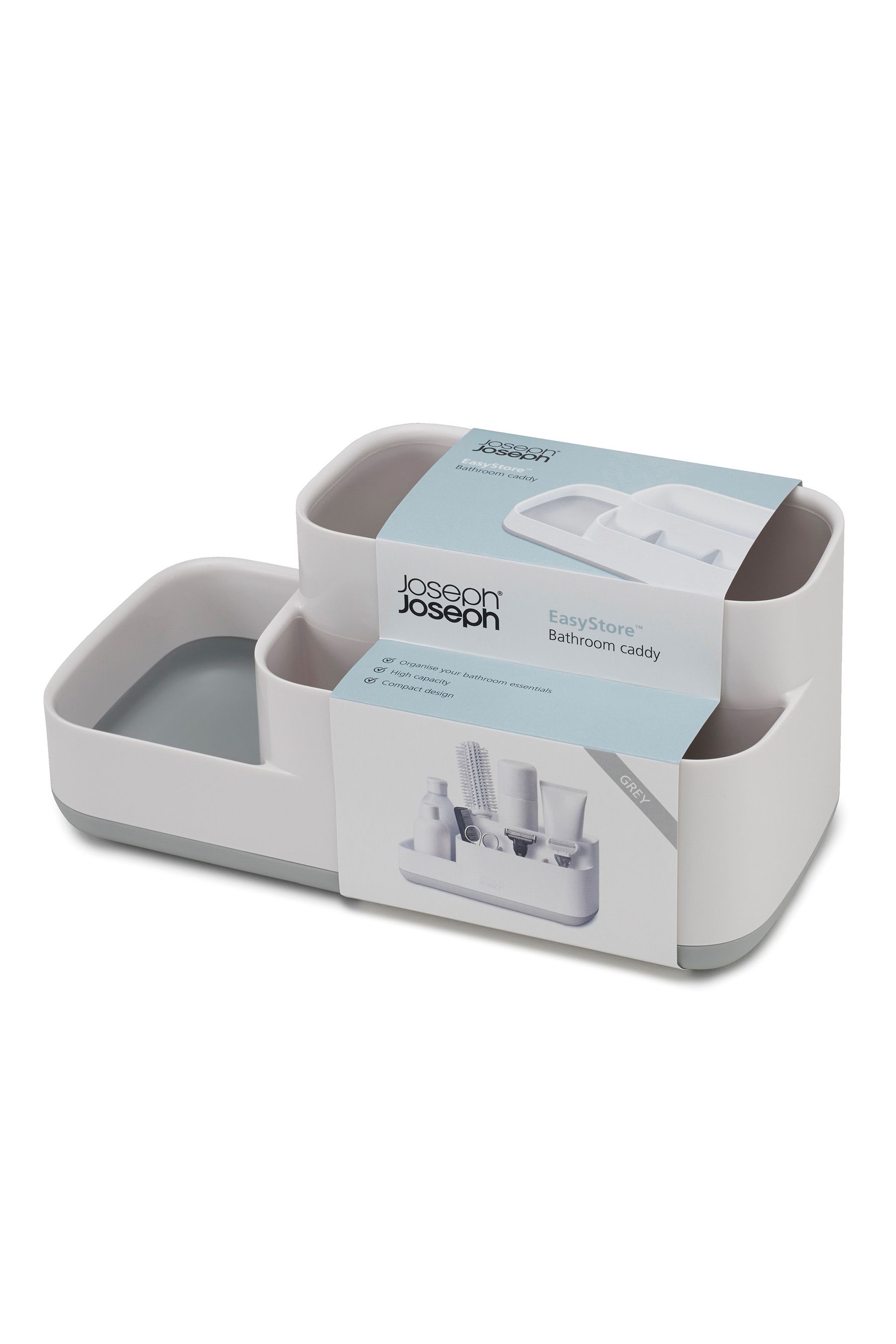 Buy Joseph® Joseph Grey EasyStore White And Grey Bathroom Caddy from ...