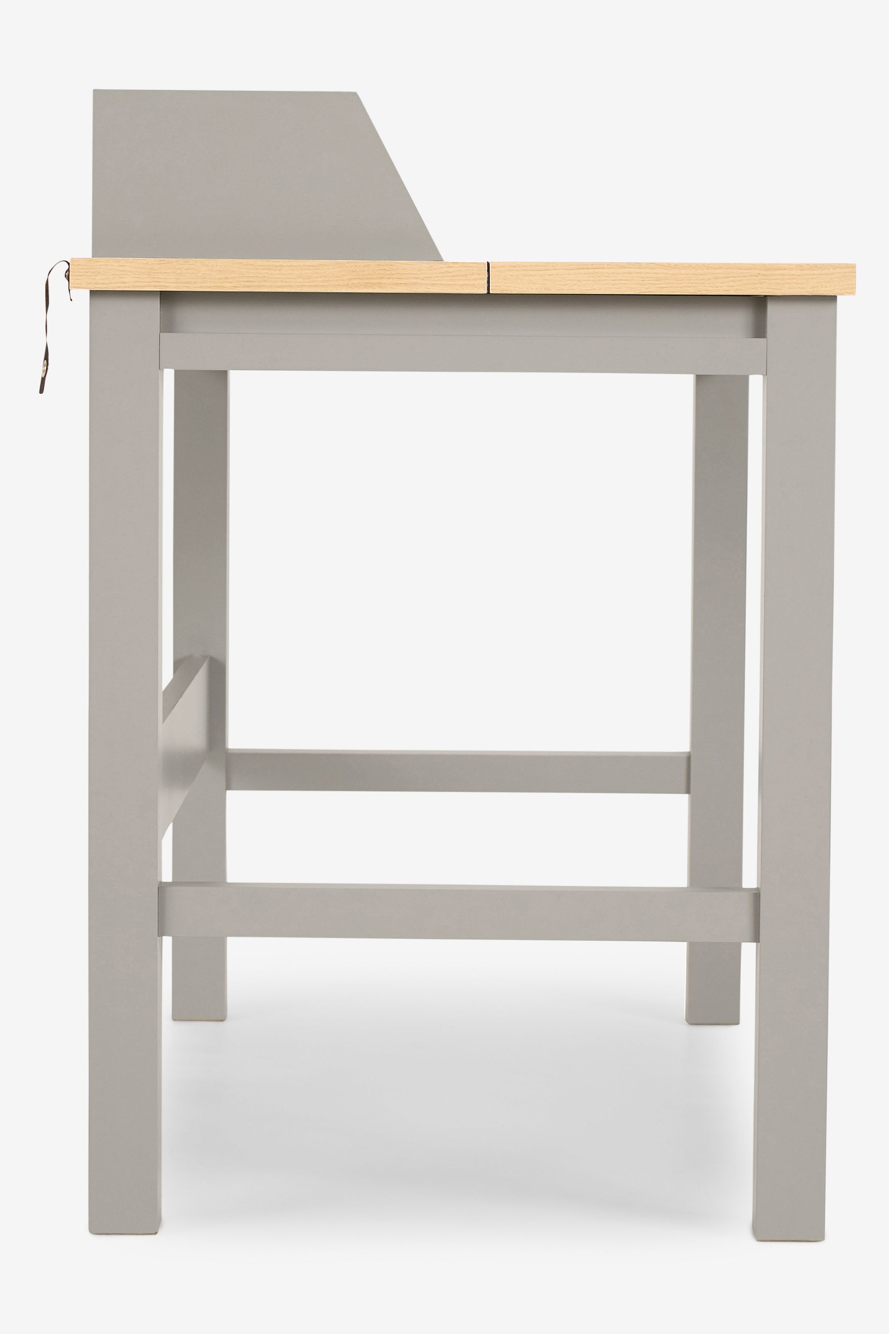 Buy Dove Grey Malvern Oak Effect Storage Desk from the Next UK online shop