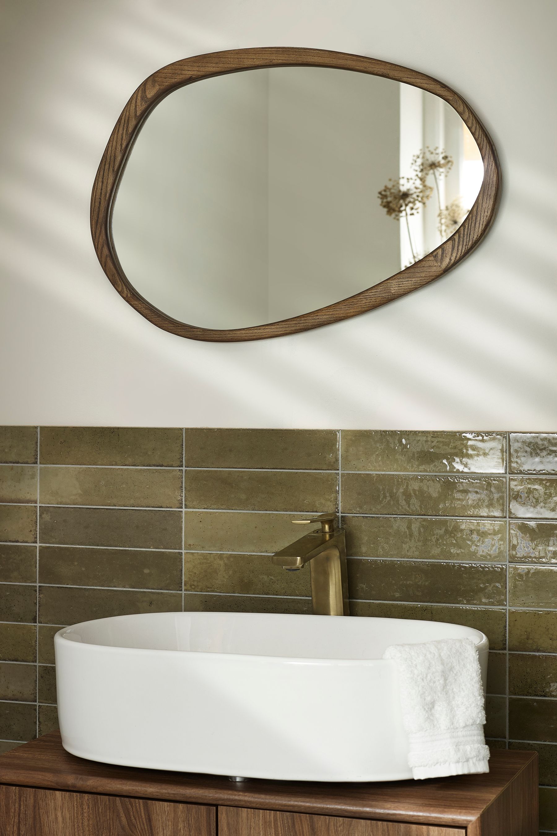 Buy Natural Jackson Round Pebble Wall Mirror from the Next UK online shop