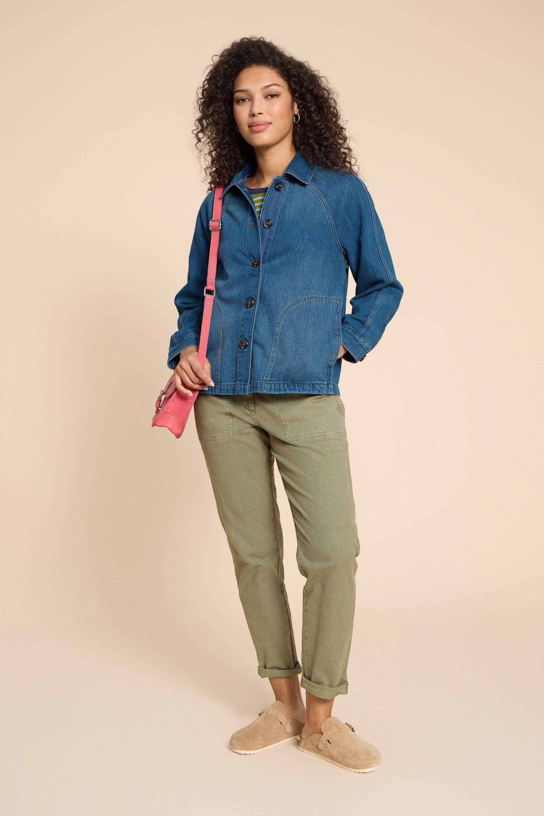 Buy White Stuff Blue Eden Denim Jacket from the Next UK online shop
