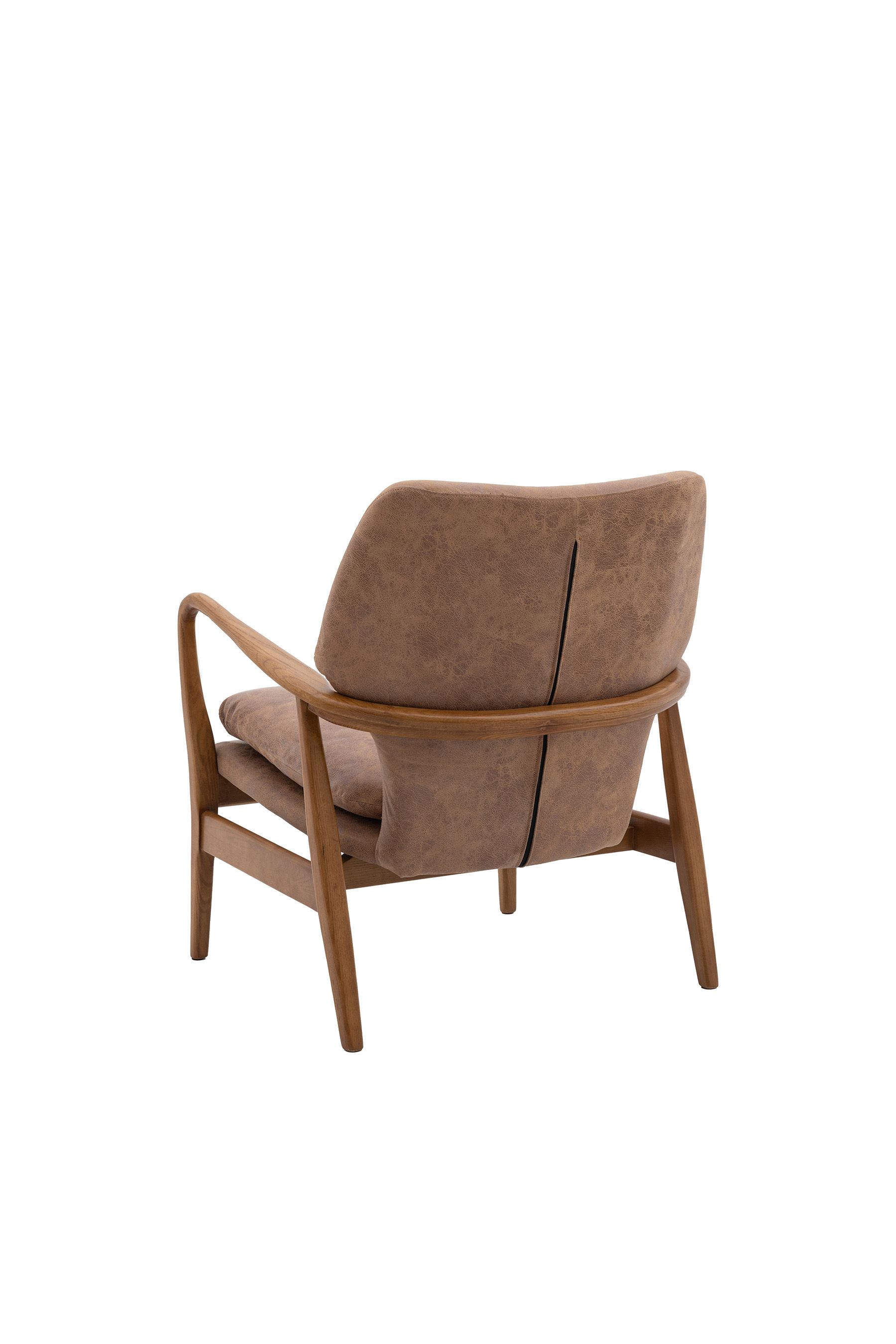 Buy Gallery Home Brown Jerry Leather Armchair from the Next UK online shop