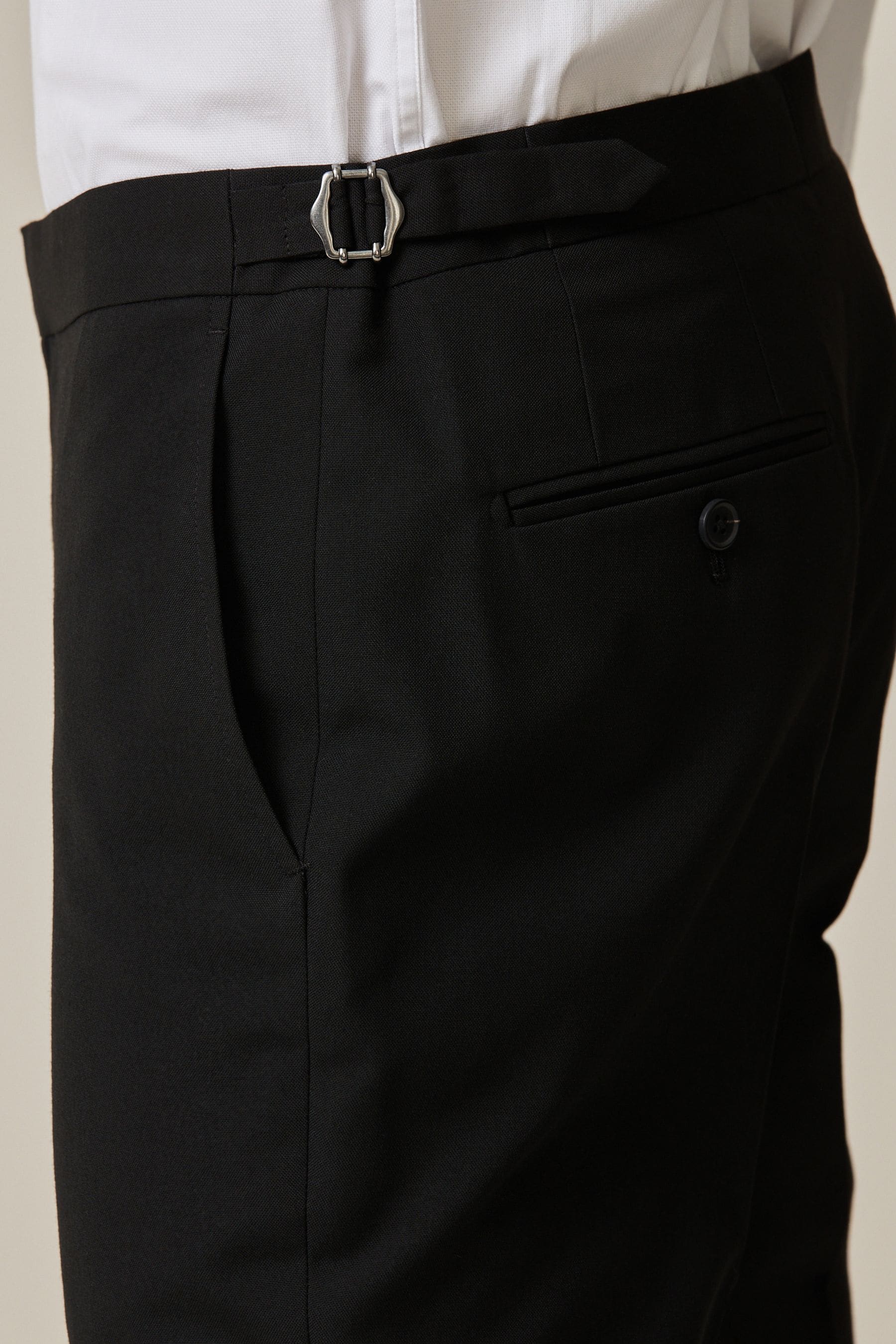 Buy Black Suit Trousers With Side Adjuster from the Next UK online shop