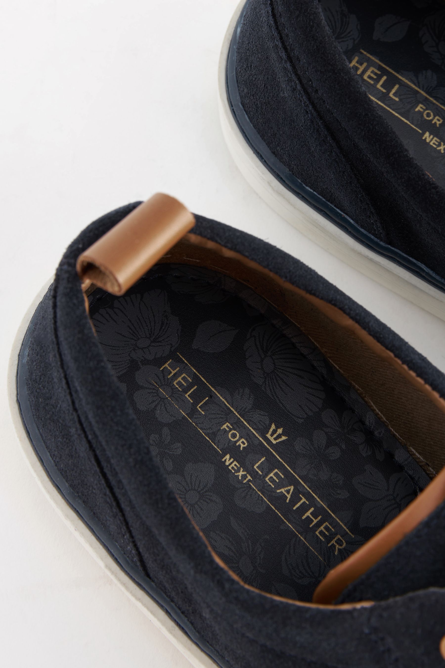 Buy Navy Blue Suede Cupsole Derby Shoes from the Next UK online shop