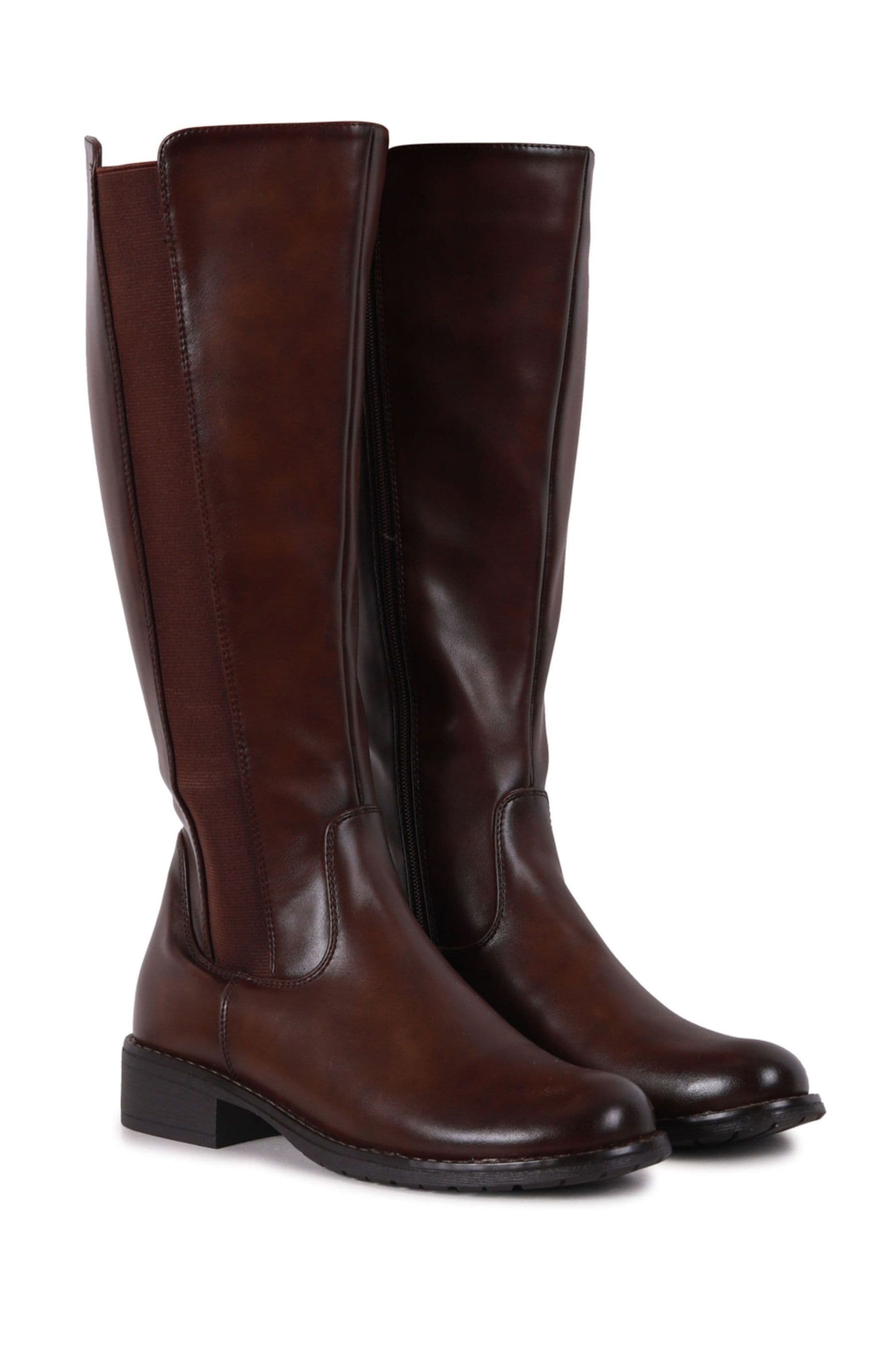 Buy Linzi Alma High Leg Riding Boots With Elasticated Panel from Next ...