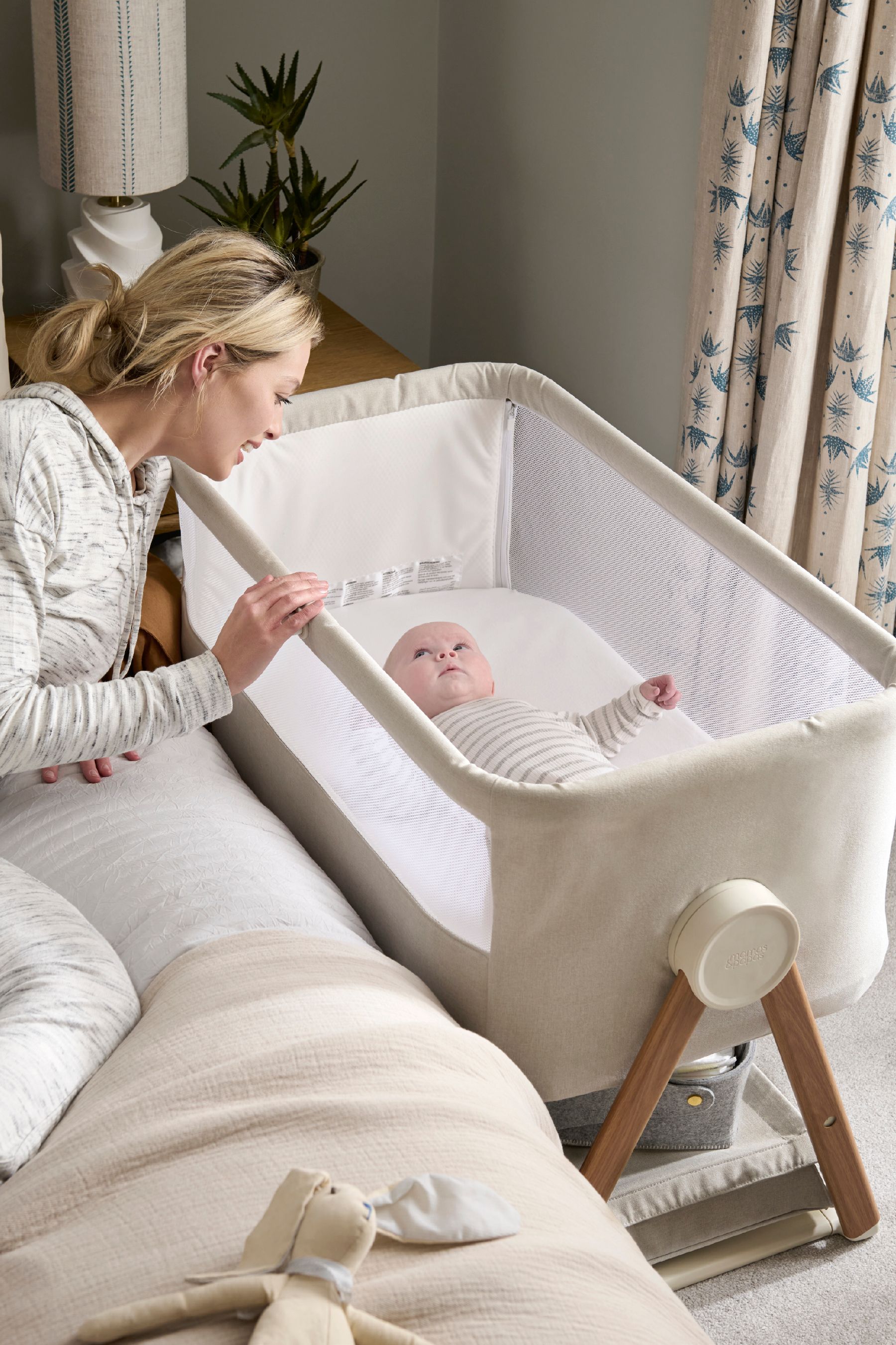 Buy Mamas & Papas Fawn Lua Bedside Crib from the Next UK online shop
