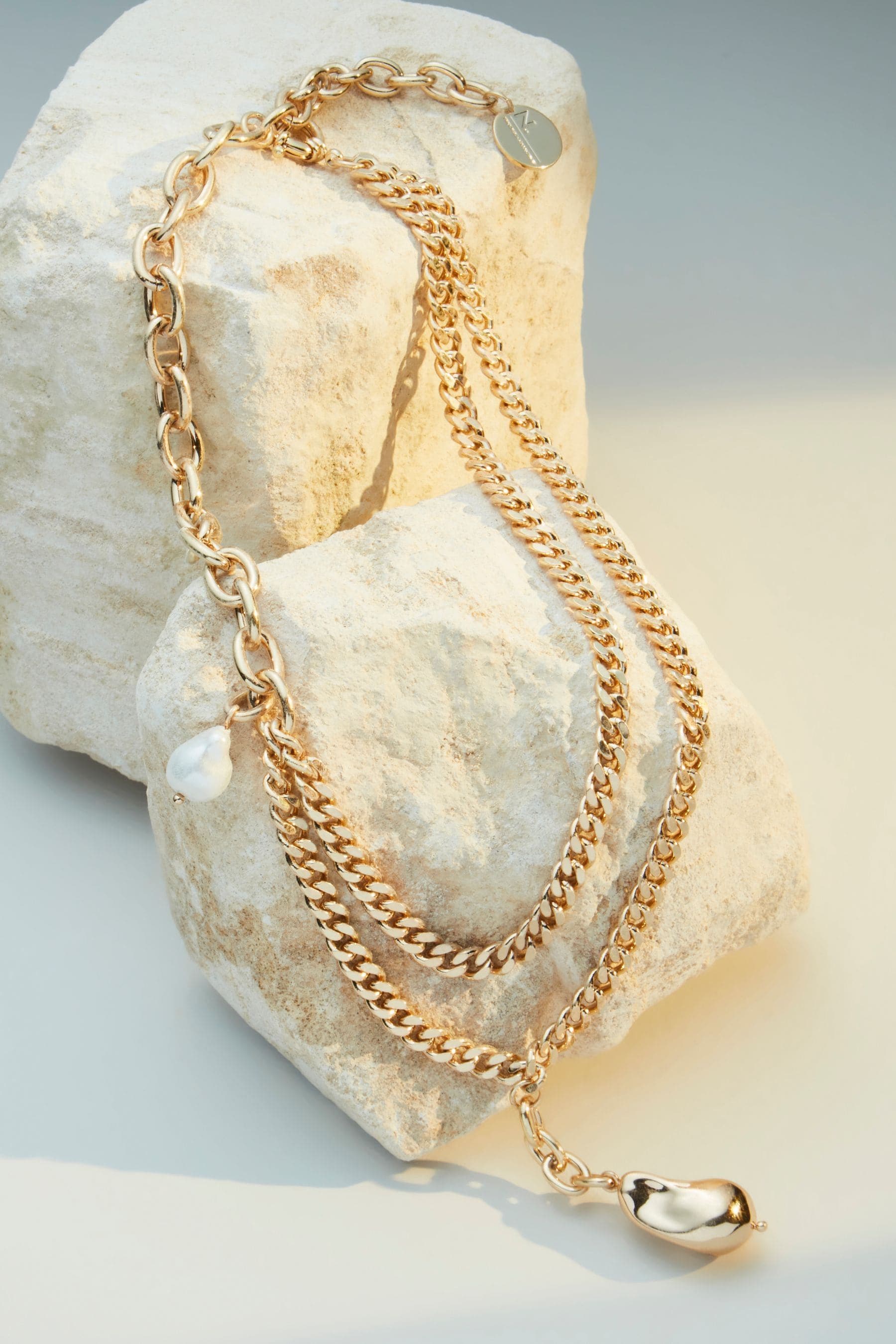 Buy 10 Carat Gold Plated N. Premium Necklace Made with Recycled Brass ...