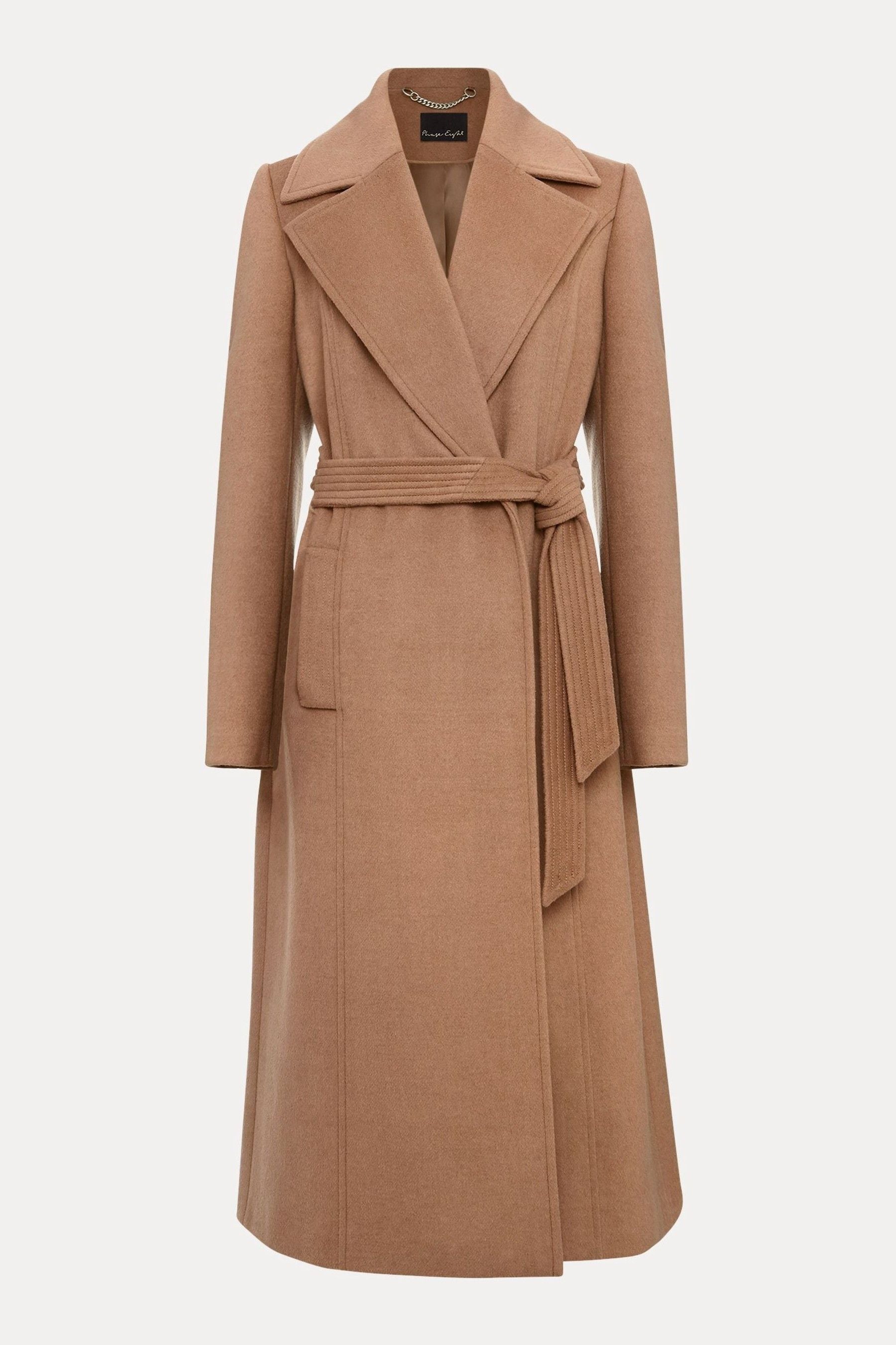 Buy Phase Eight Camel Natural Livvy Wool Trench Coat from the Next UK ...