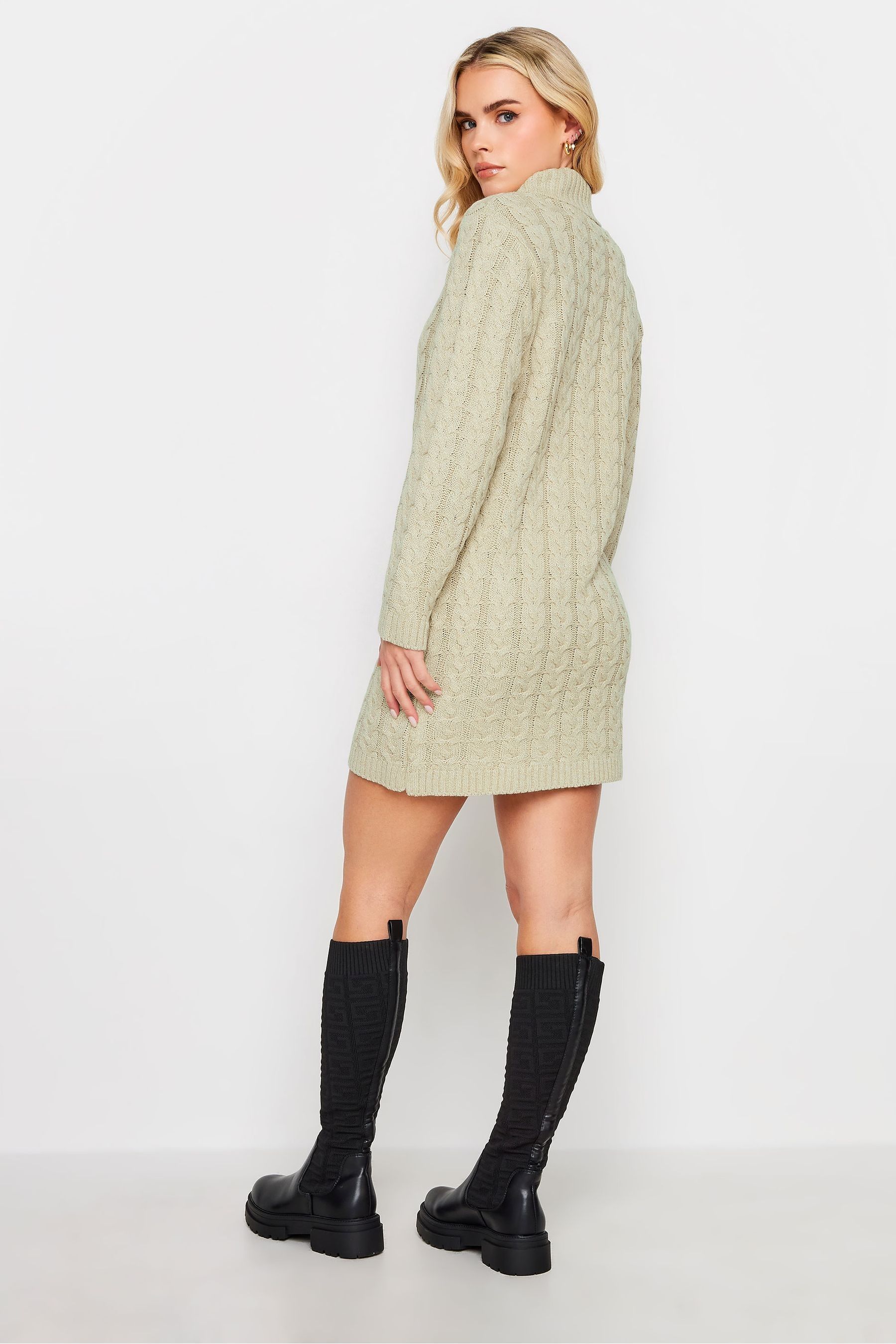 Buy PixieGirl Petite Natural Cable Jumper Dress from the Next UK online ...