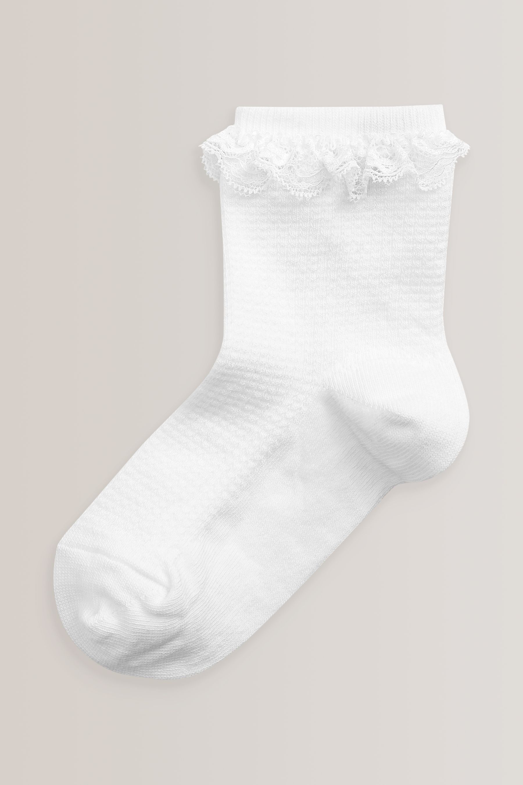 Buy 2 Pack Cotton Rich Ruffle Ankle Socks from Next Australia