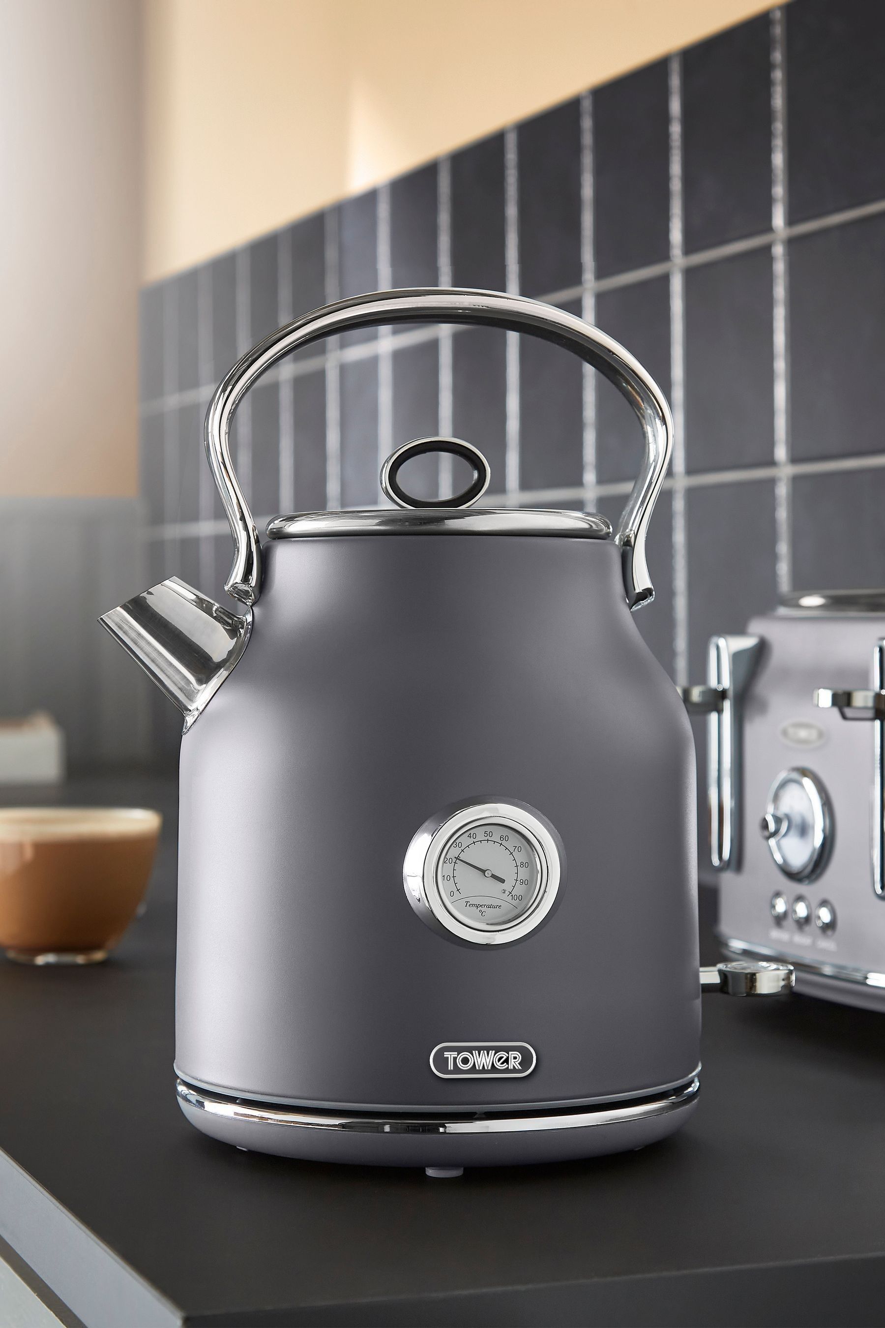 Buy Tower Grey Renaissance 1.7L 3KW Ultra-Fast Boil Kettle from the ...