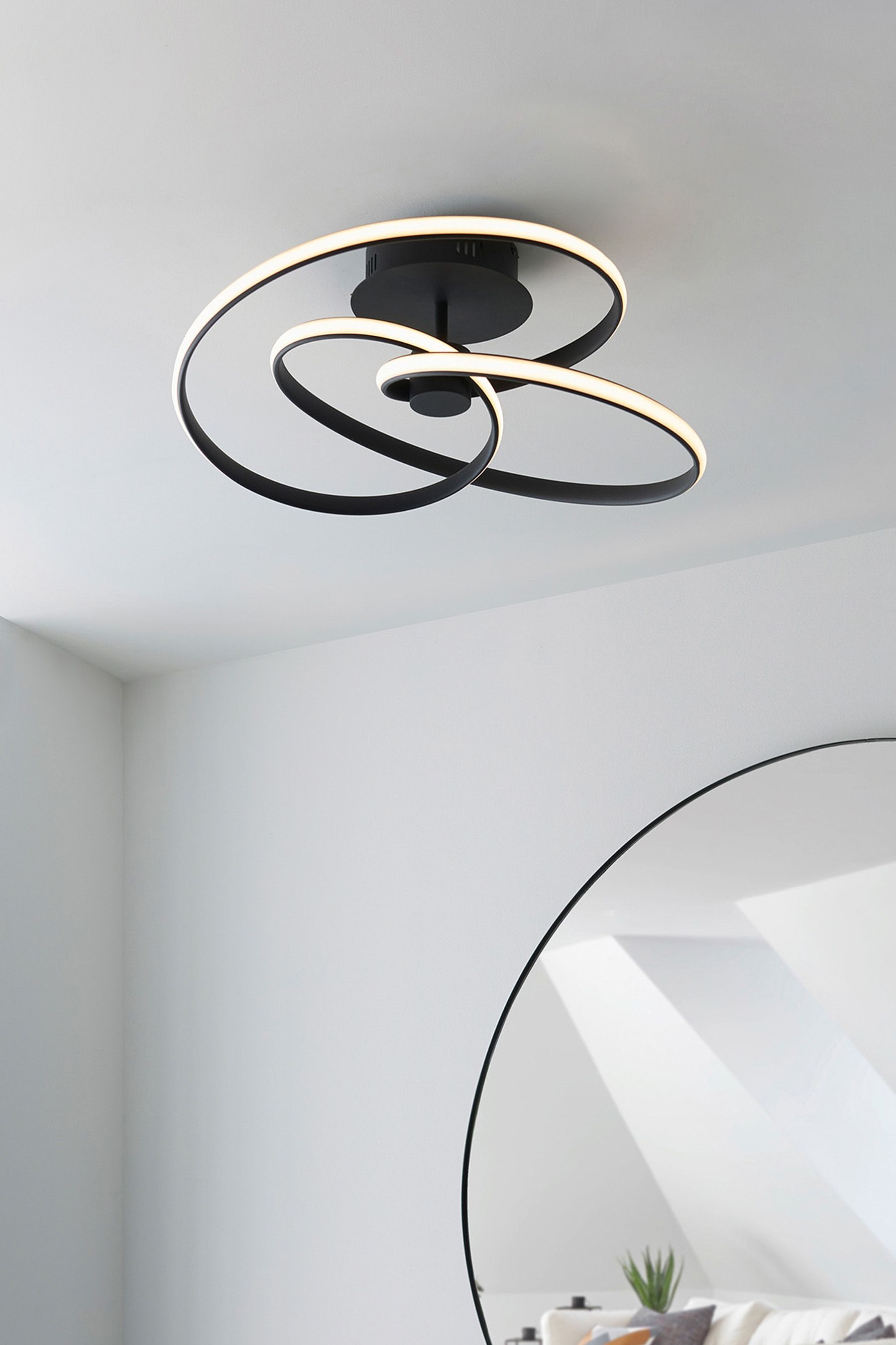 Buy Gallery Home Black Delta 1 Bulb Ceiling Light from the Next UK ...