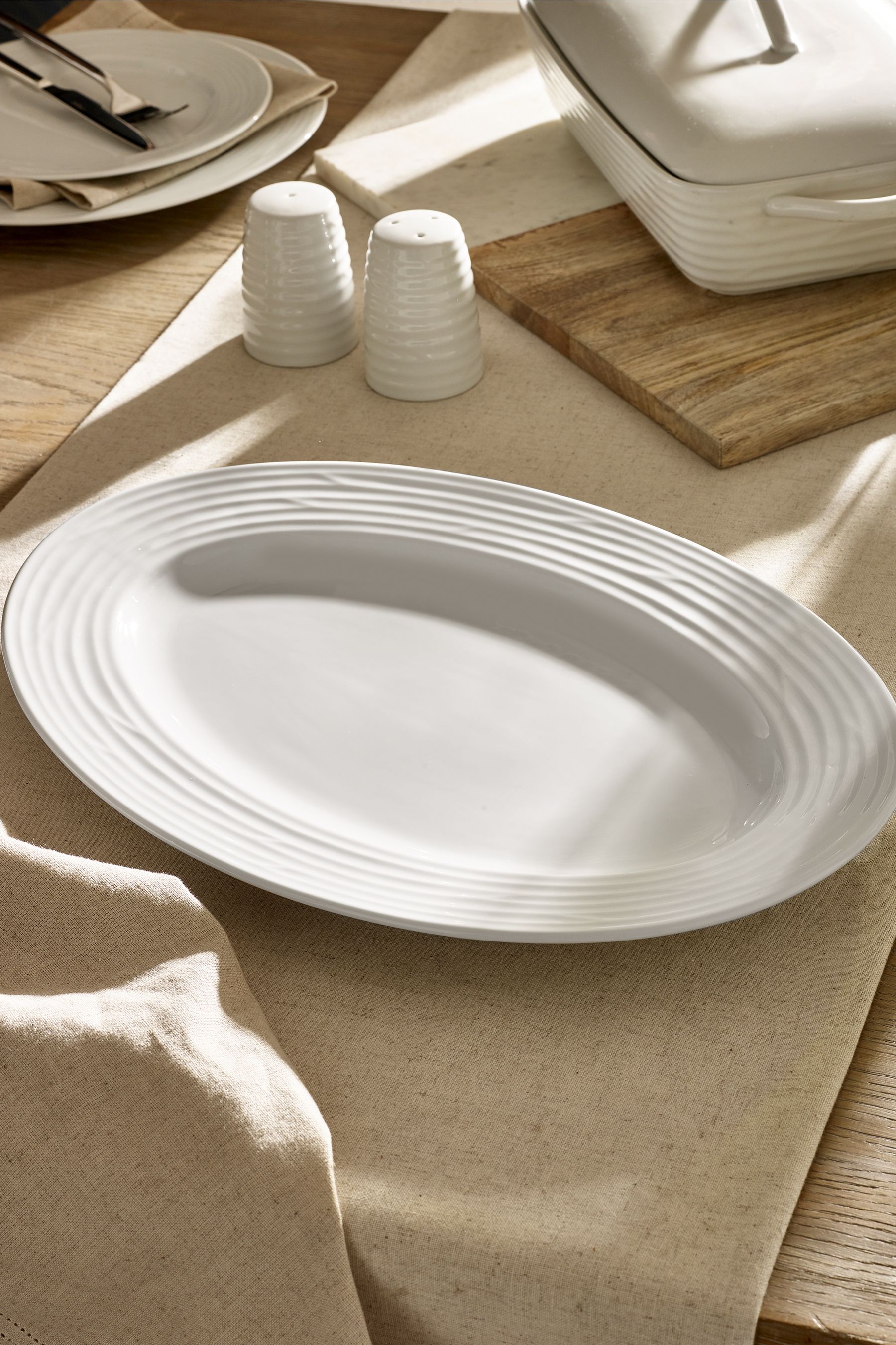 Buy Malvern Embossed Serving Platter from Next Ireland