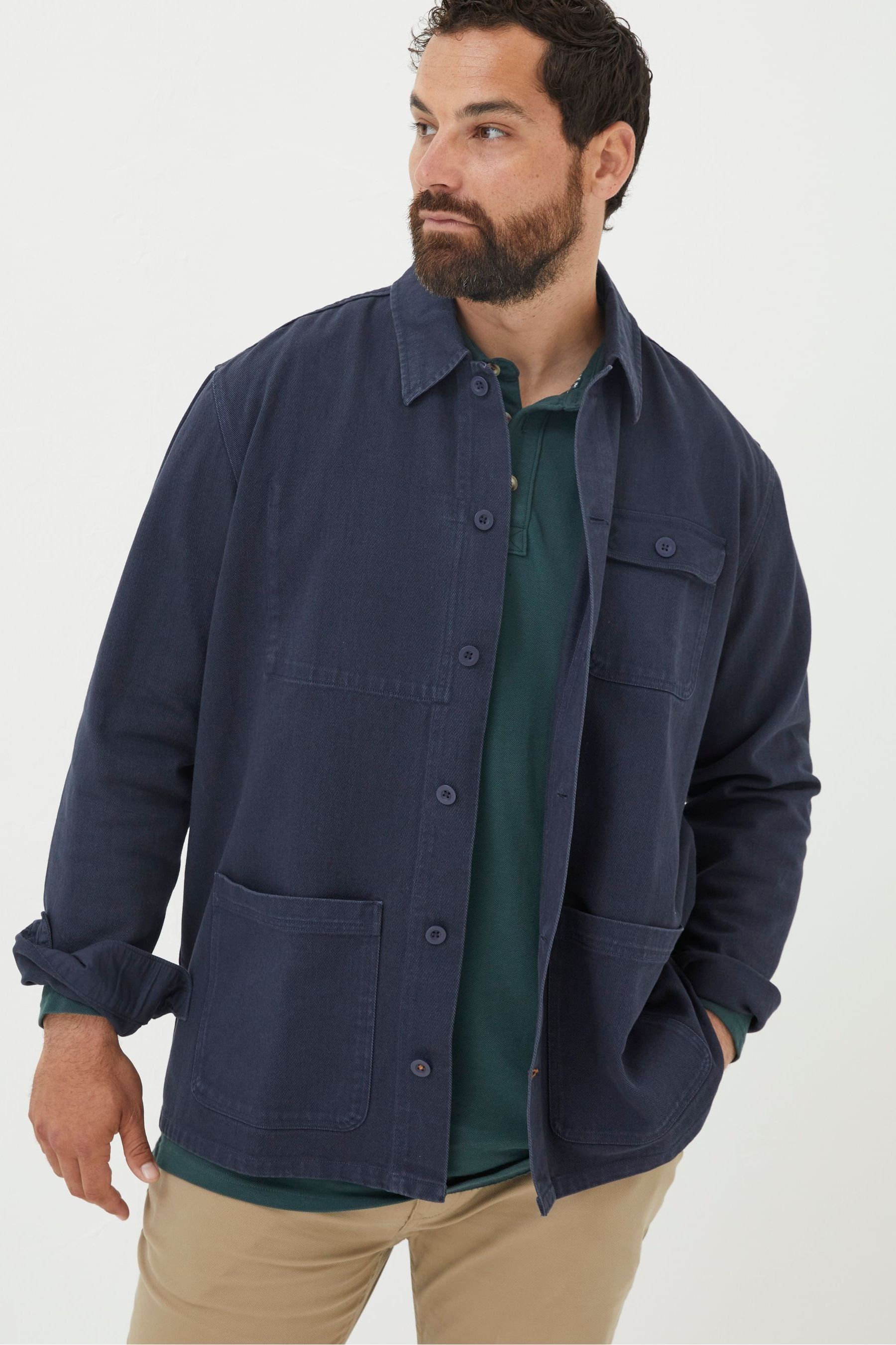 Buy FatFace Blue Worker Jacket from the Next UK online shop