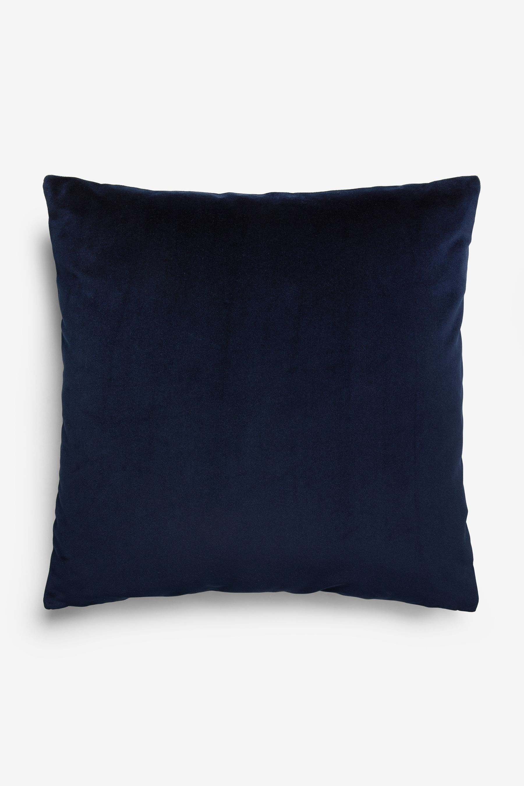 Buy Navy Blue Collection Luxe Velvet Geo 50 x 50cm Cushion from the ...