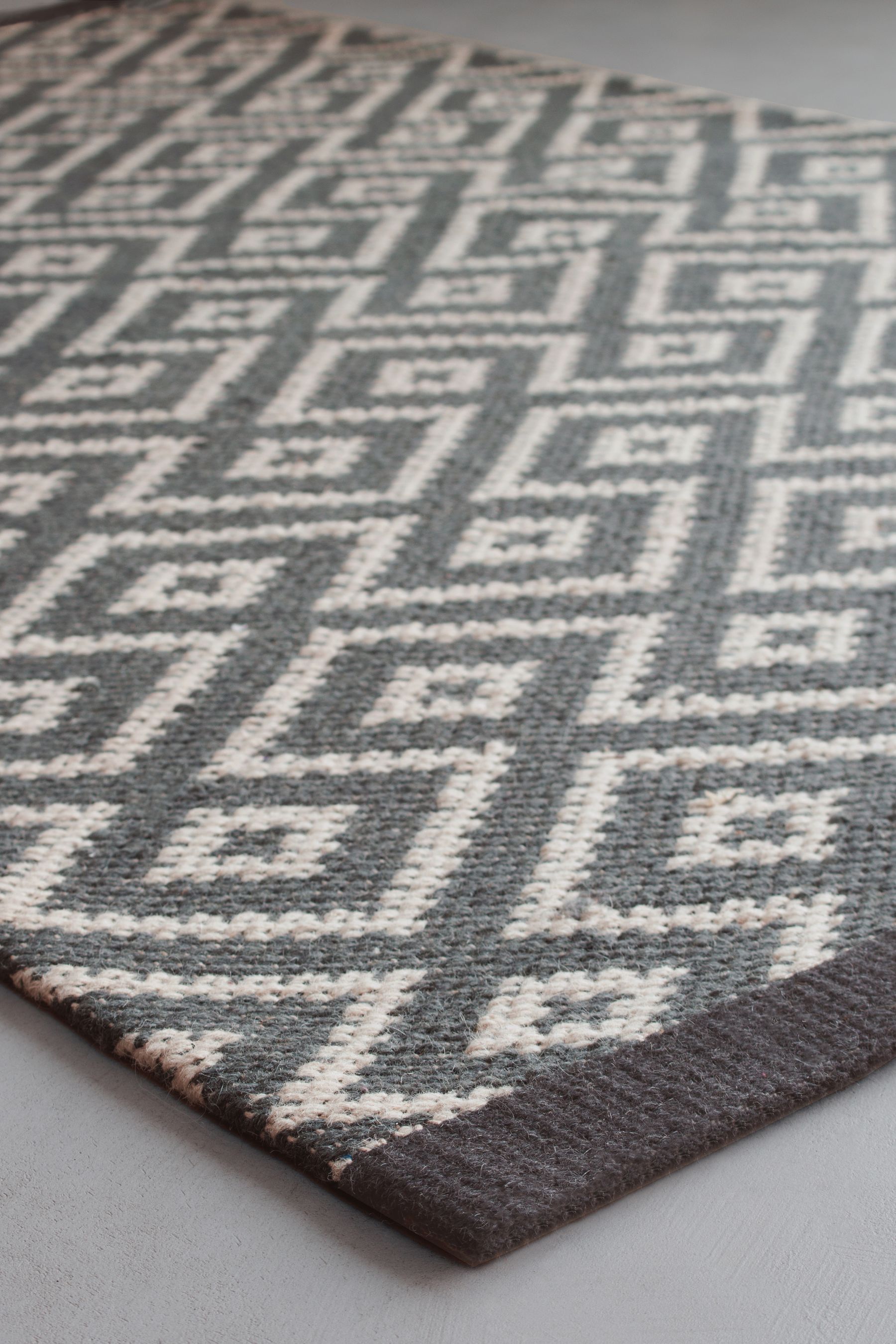 Buy Grey Geo Diamond Rug from the Next UK online shop