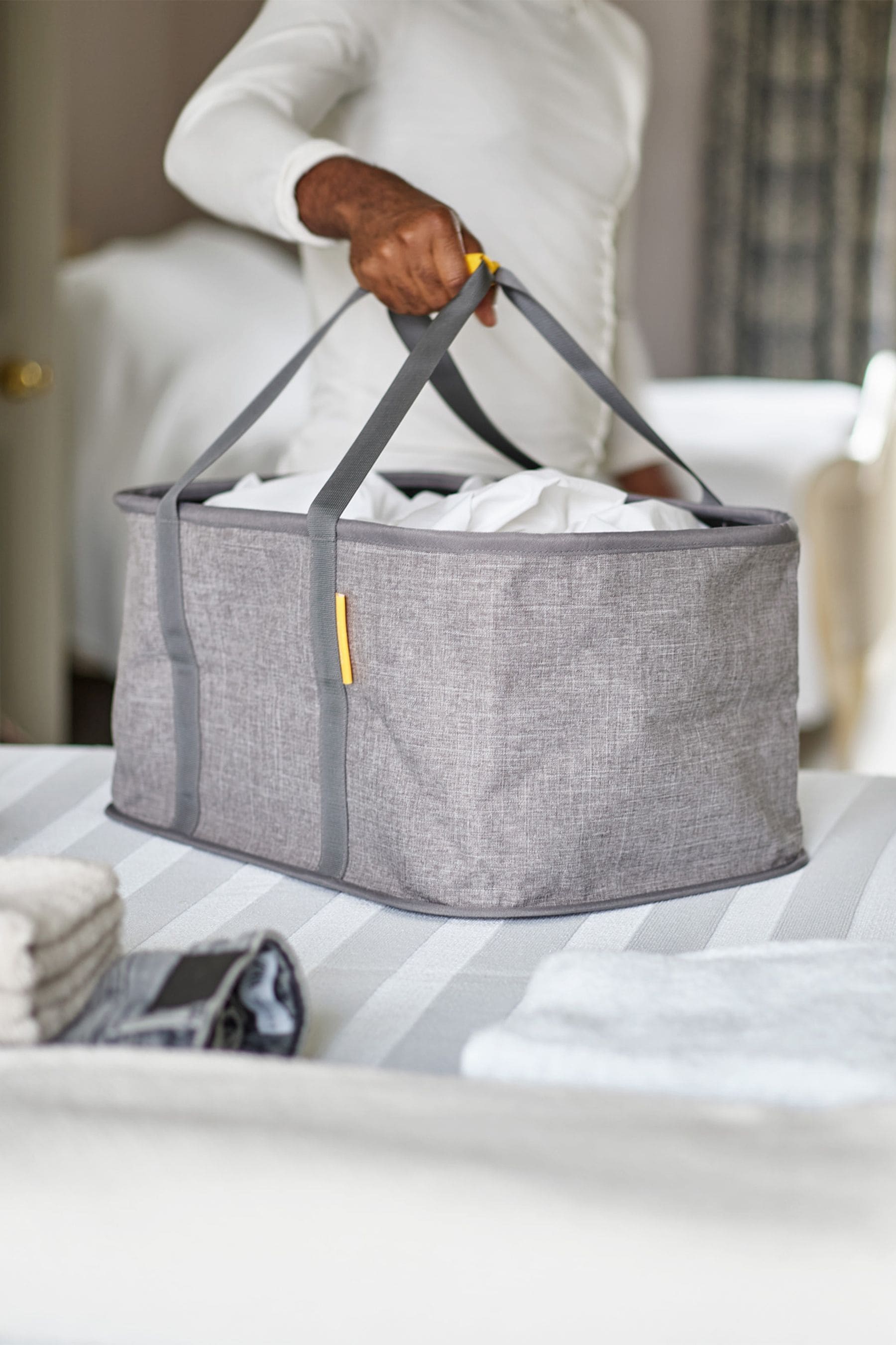 Buy Joseph Joseph Grey HoldAll Collapsible Laundry Basket from the Next ...