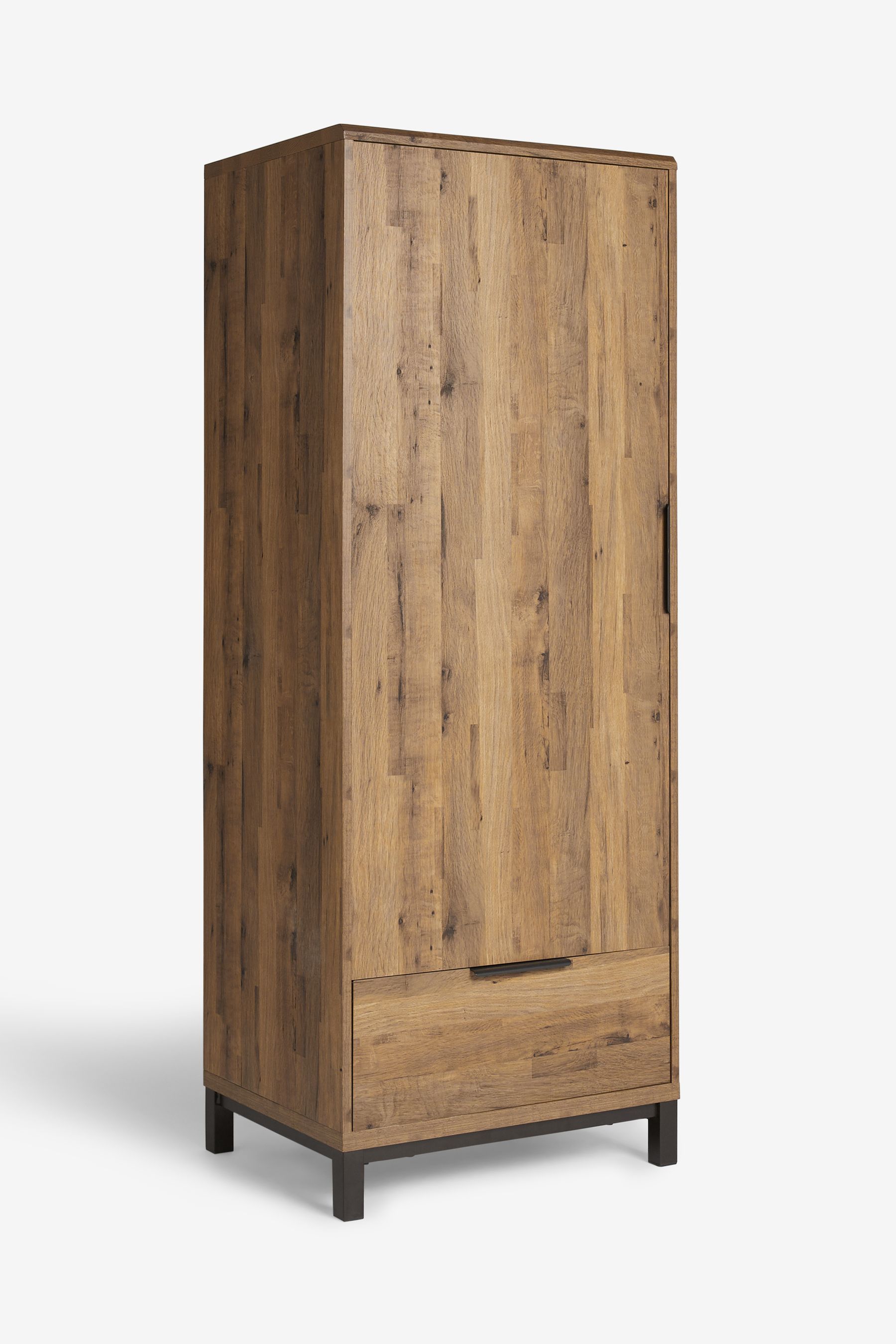 Buy Dark Bronx Oak Effect Single, 1 Drawer Wardrobe from the Next UK ...