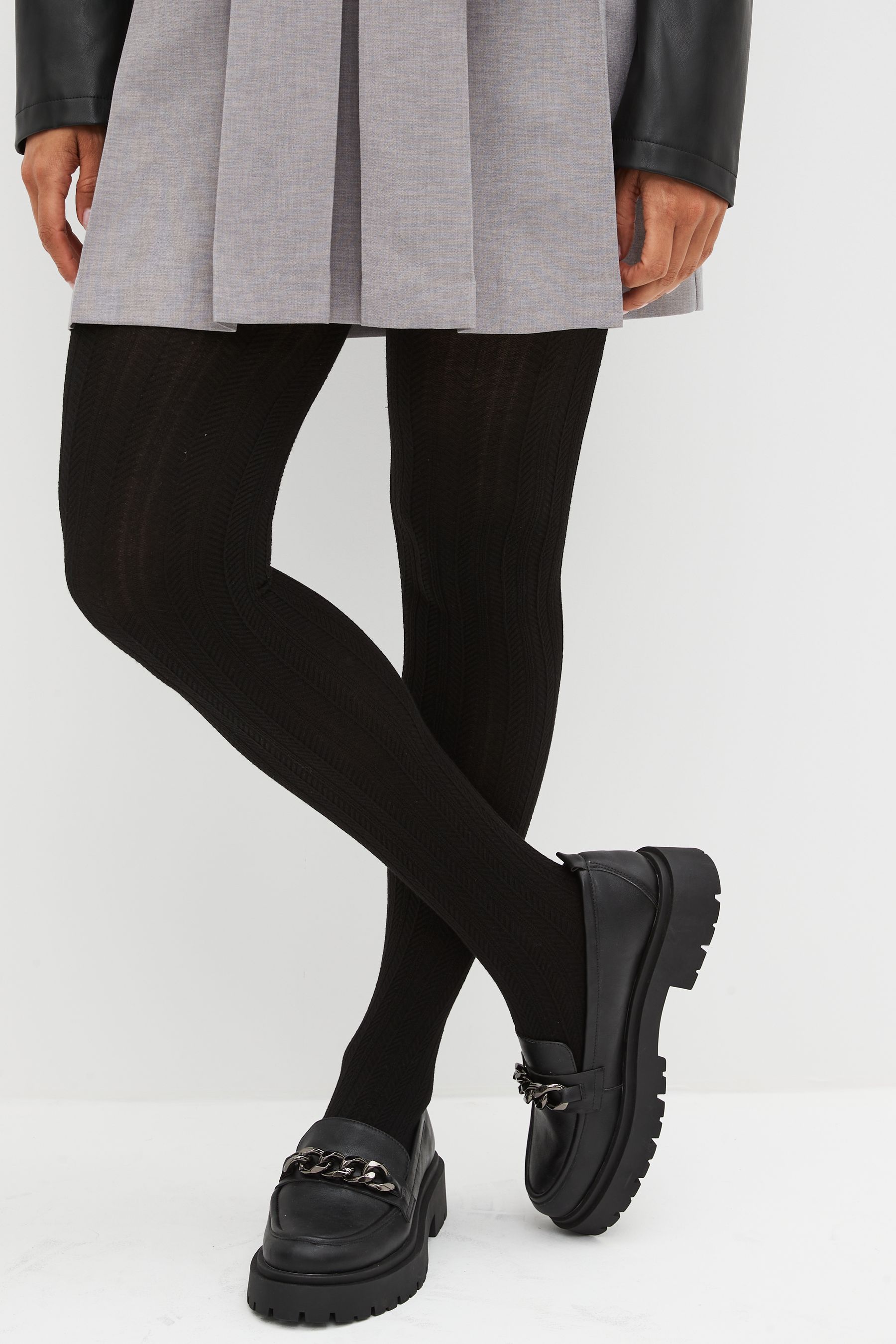 Buy Black Patterned Tights 1 Pack from the Next UK online shop