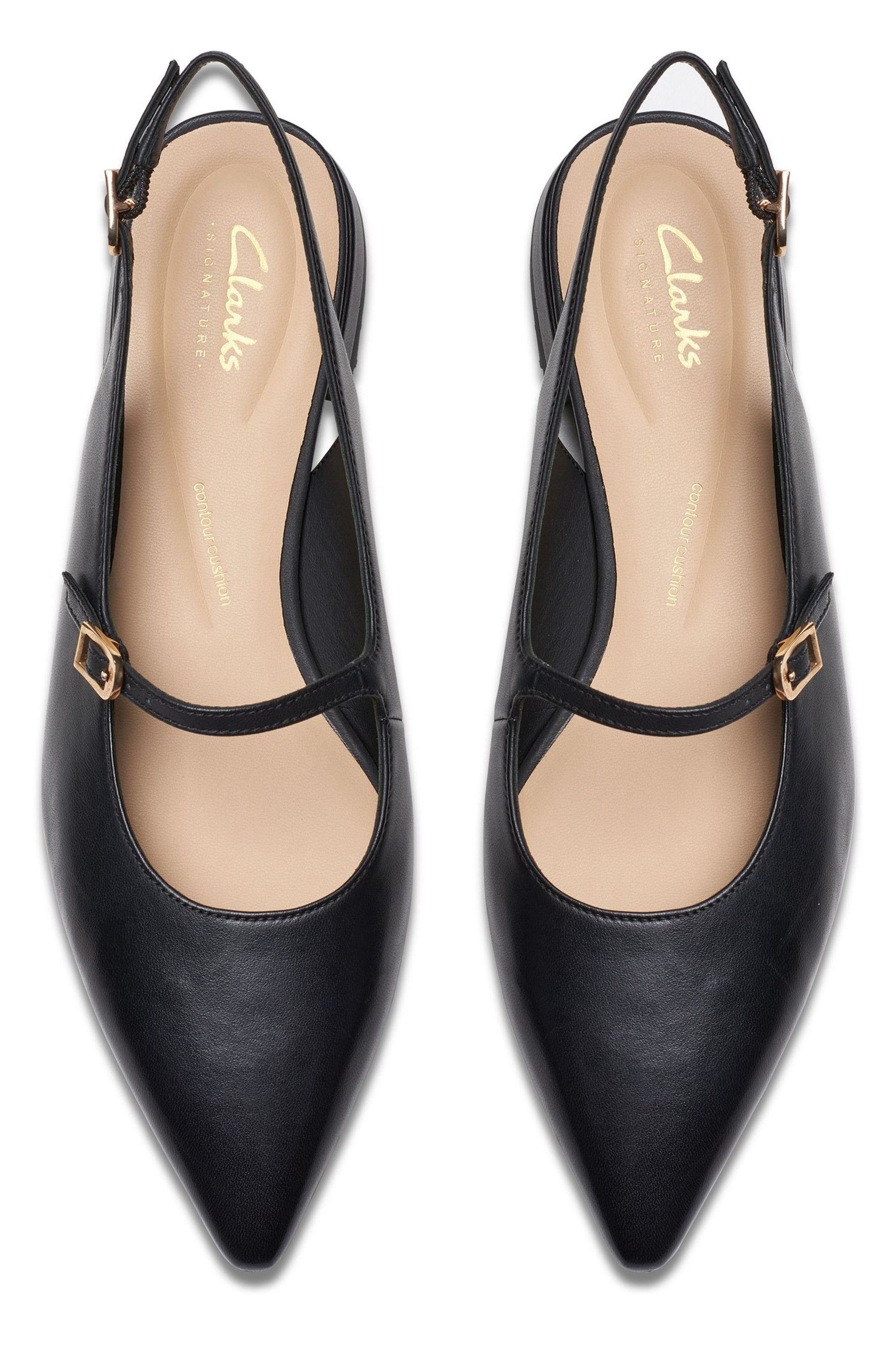 Buy Clarks Black Leather Sensa 15 Sligback Shoes from the Next UK ...