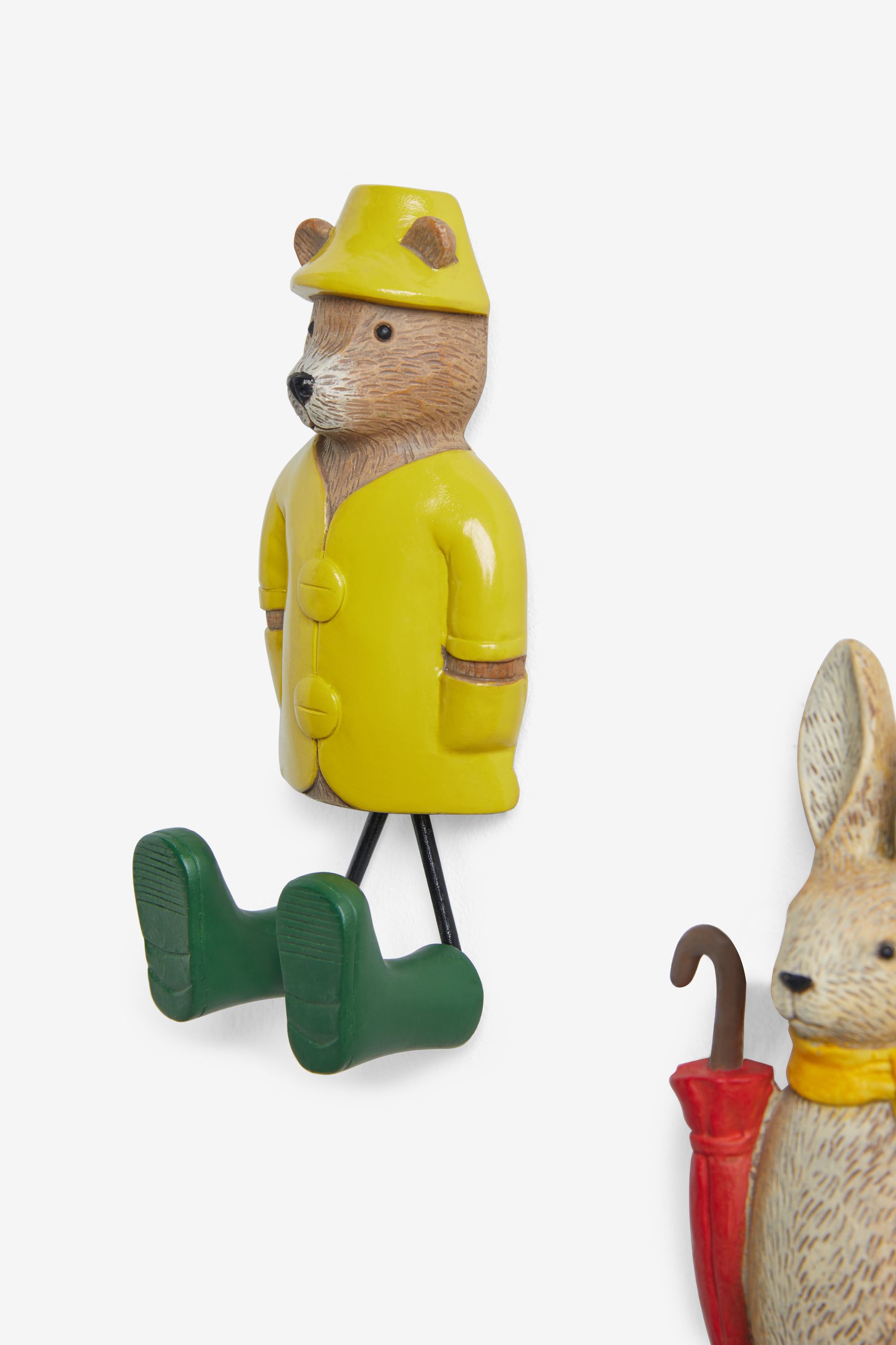 Buy Set of 2 Multi Colour Rosie Rabbit and Bertie Bear Wall Hooks from ...