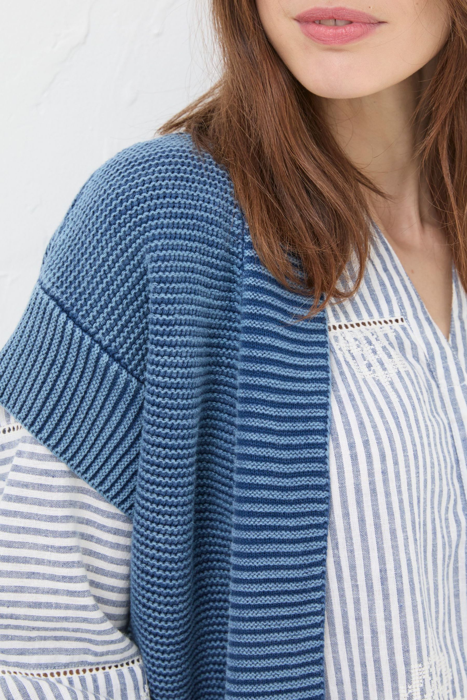 Buy FatFace Blue Eden Knitted Cardigan from the Next UK online shop