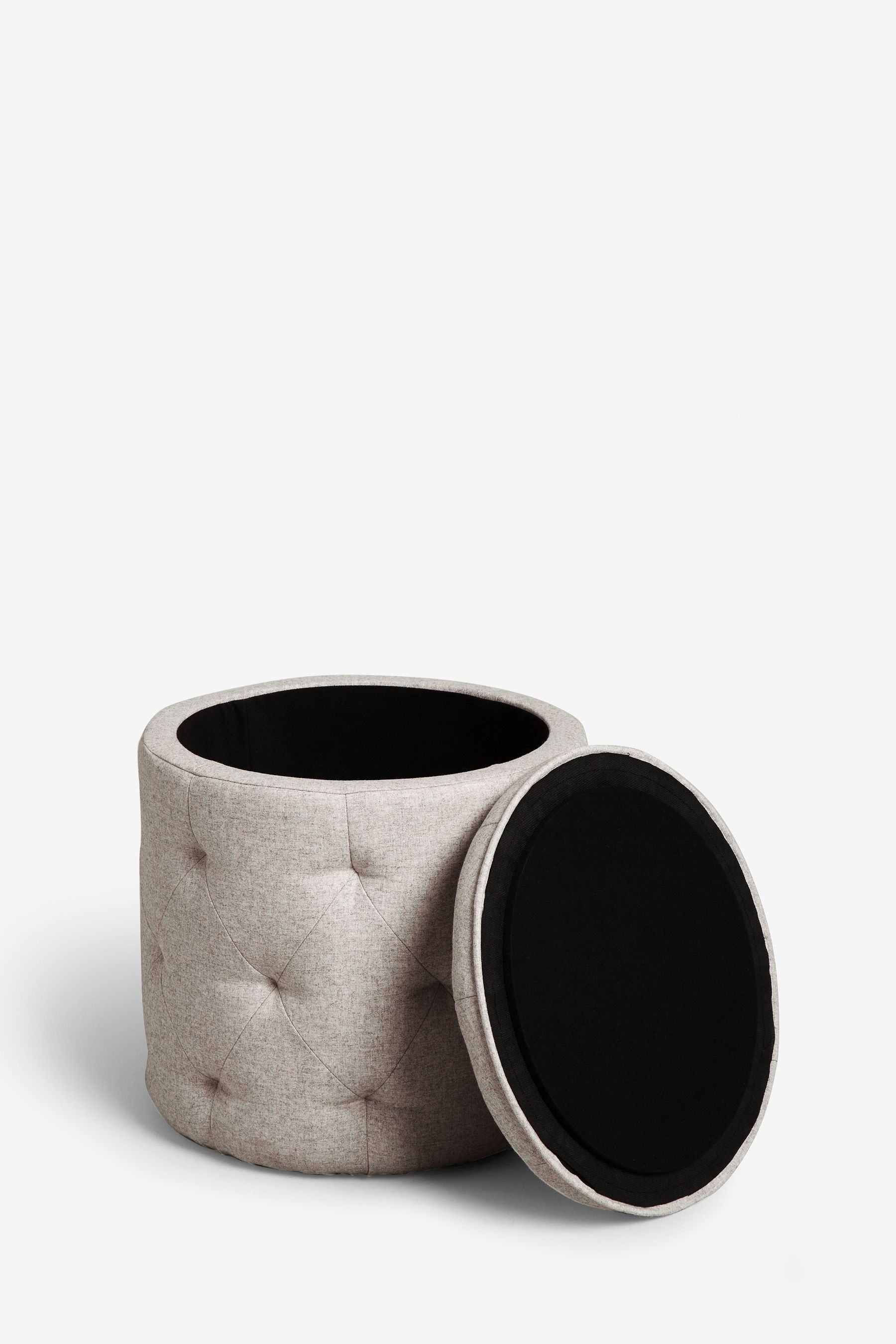 Buy Wool Blend Natural Stone Hartford Upholstered Storage Footstool ...