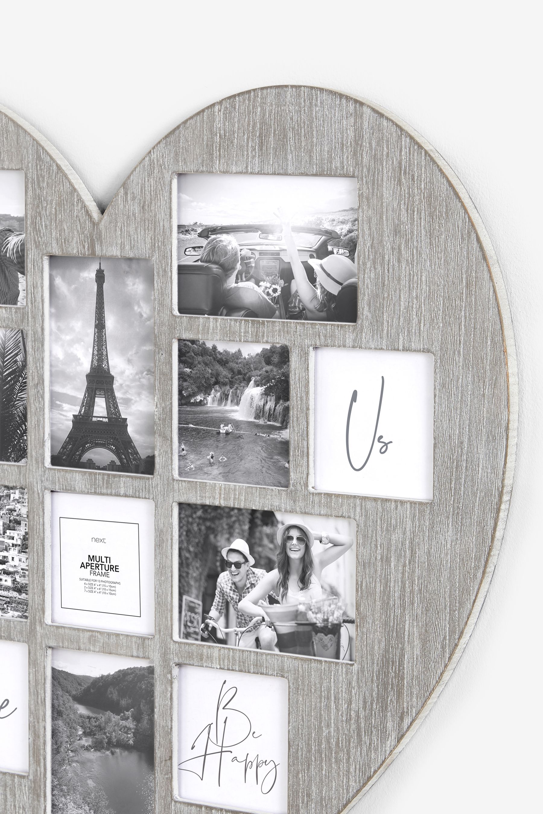 Buy Grey Heart Shaped Collage Picture Frame from the Next UK online shop