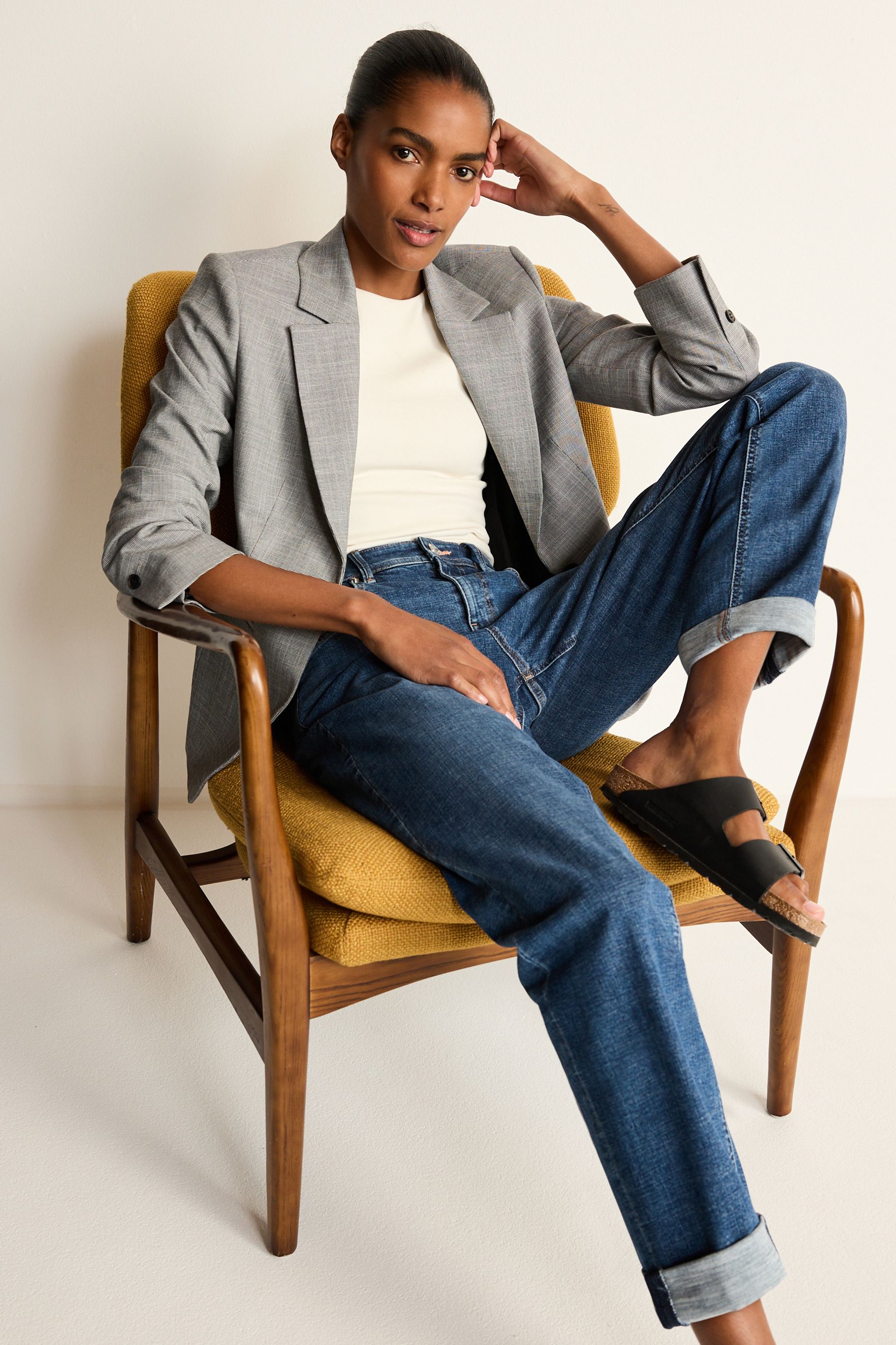 Buy Dark Blue Boyfriend Jeans from the Next UK online shop