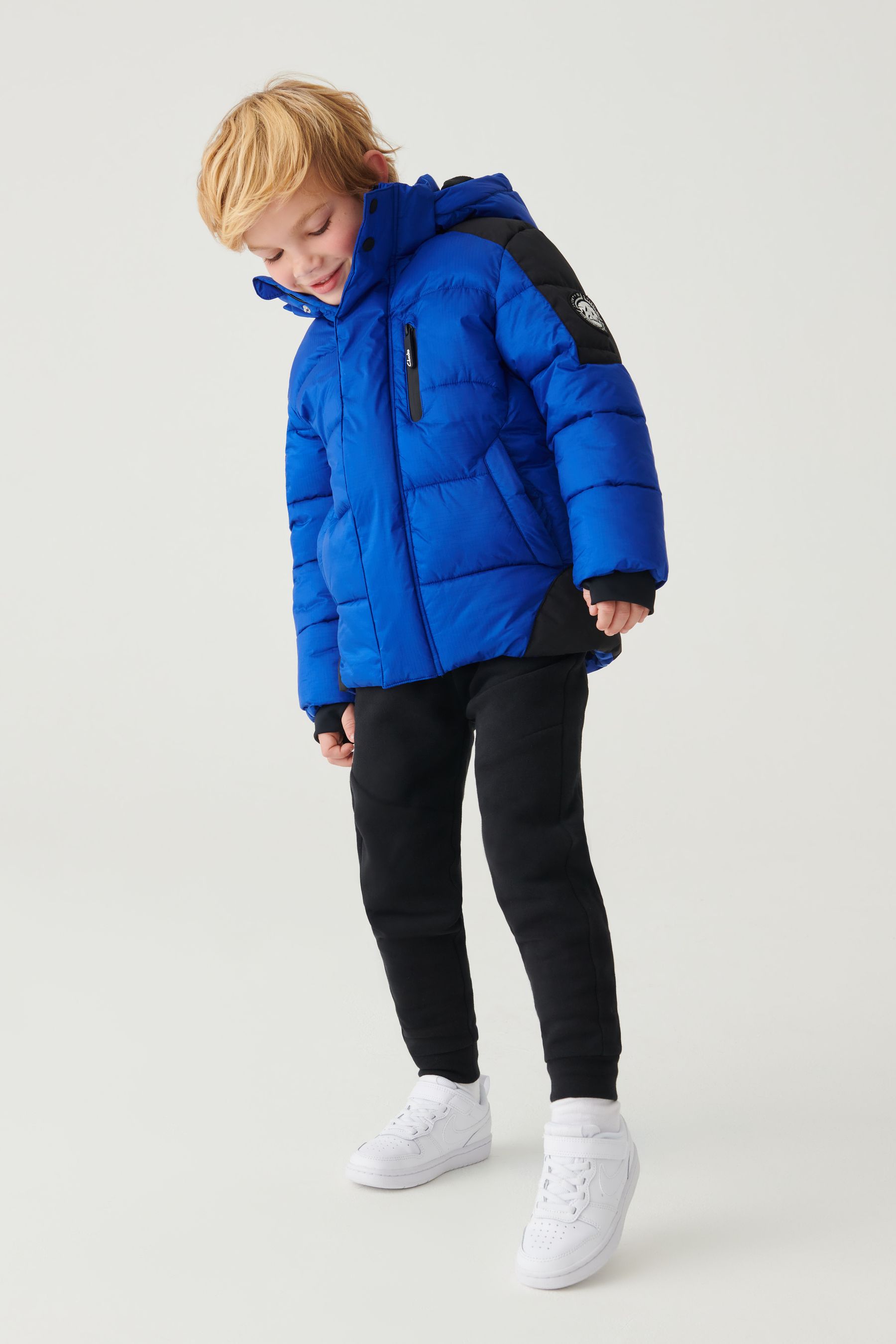 Buy Clarks Blue Short Padded Coat from the Next UK online shop
