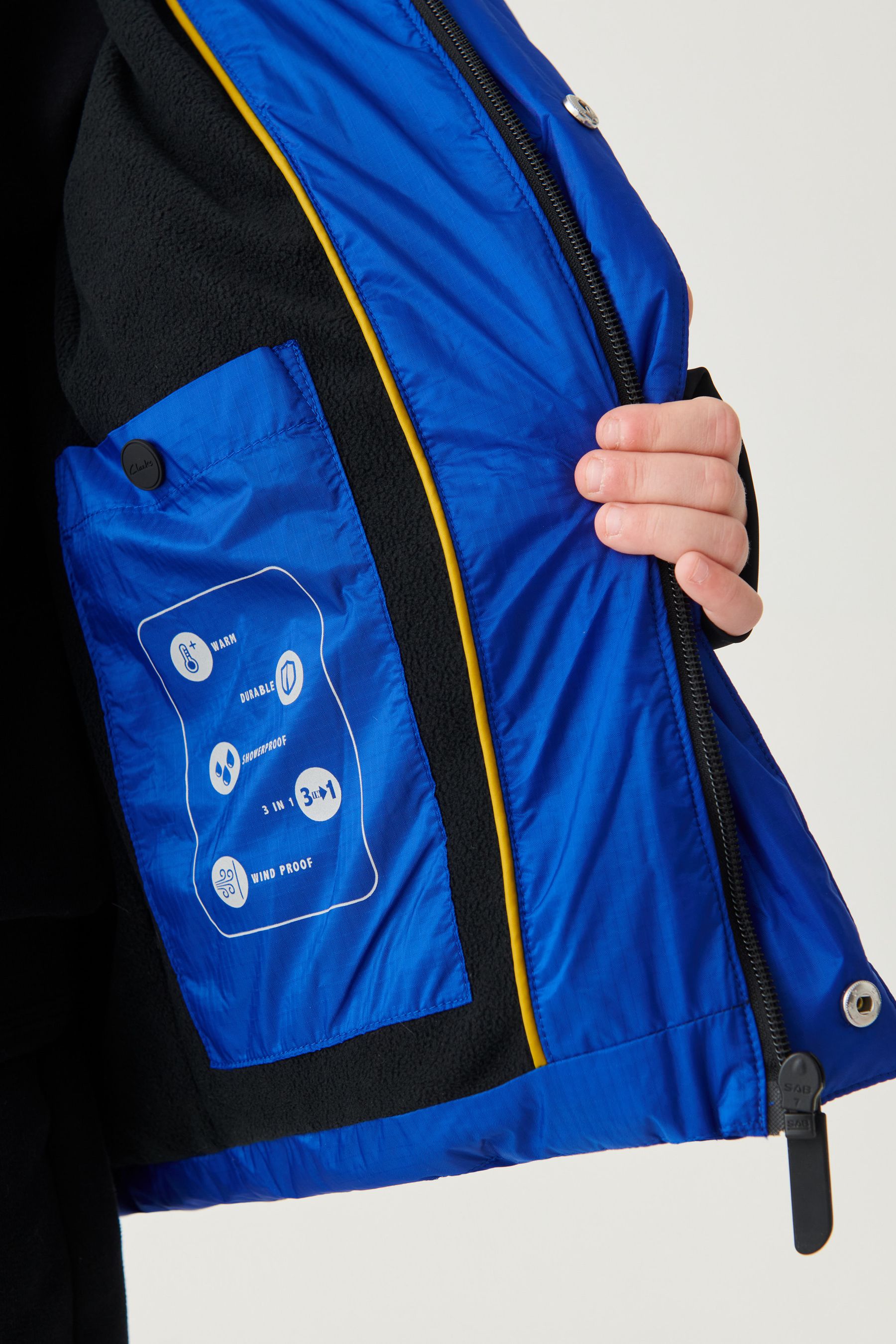 Buy Clarks Blue Short Padded Coat from the Next UK online shop