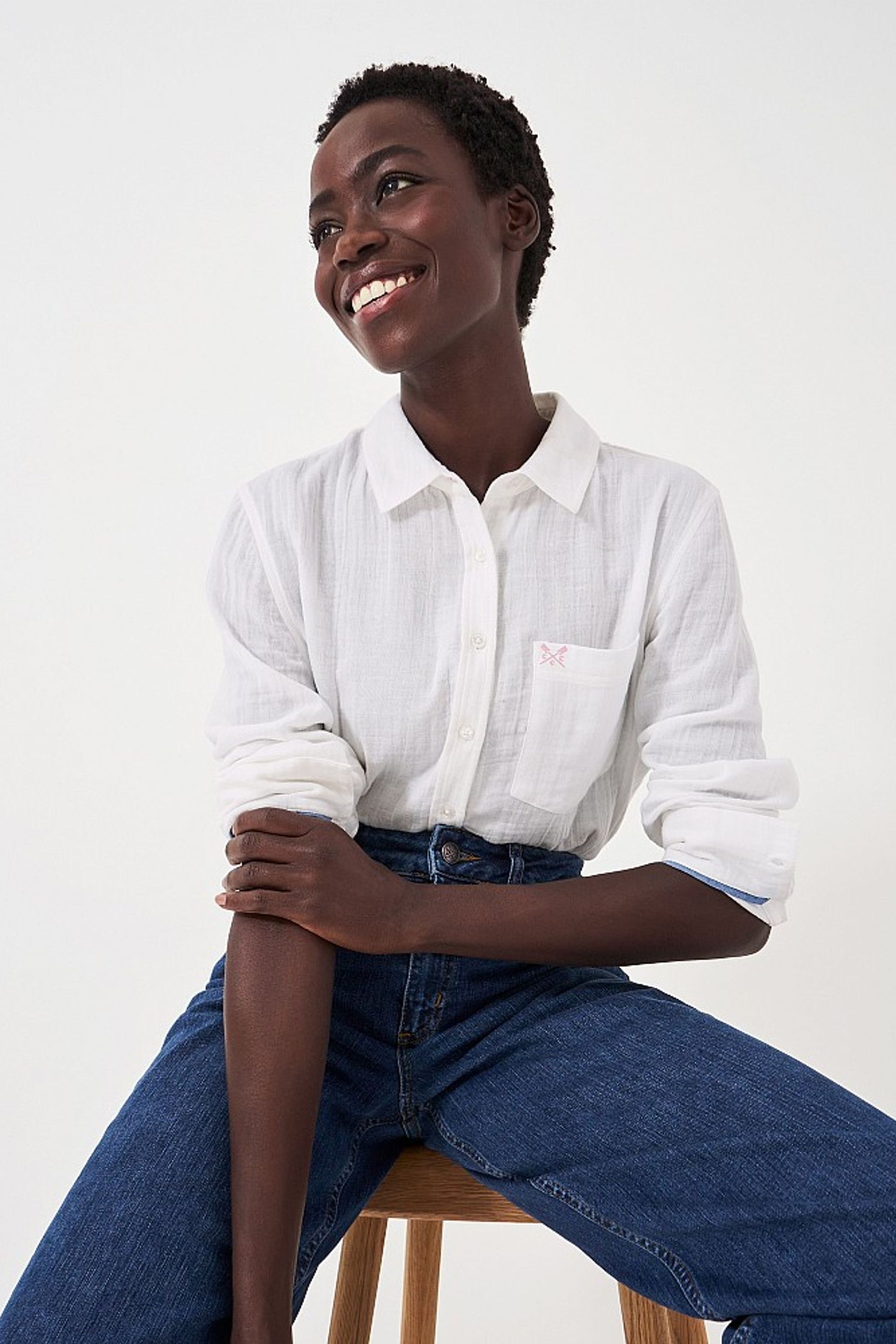 Buy Crew Clothing Relaxed Fit Harlie 100% Cotton Shirt from the Next UK ...