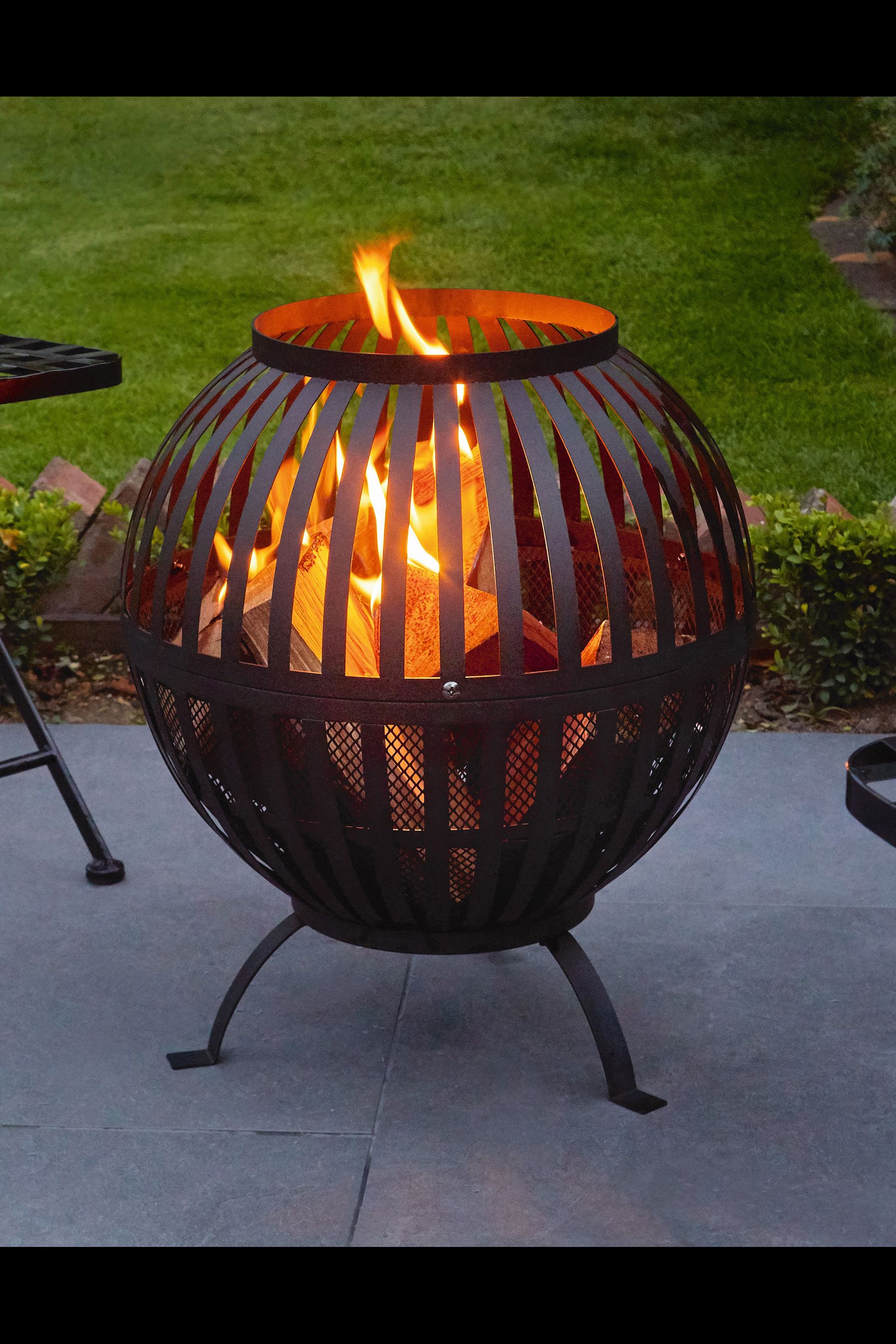 Buy Premier Decorations Ltd Black Garden Metal Ball Fire Pit from the ...