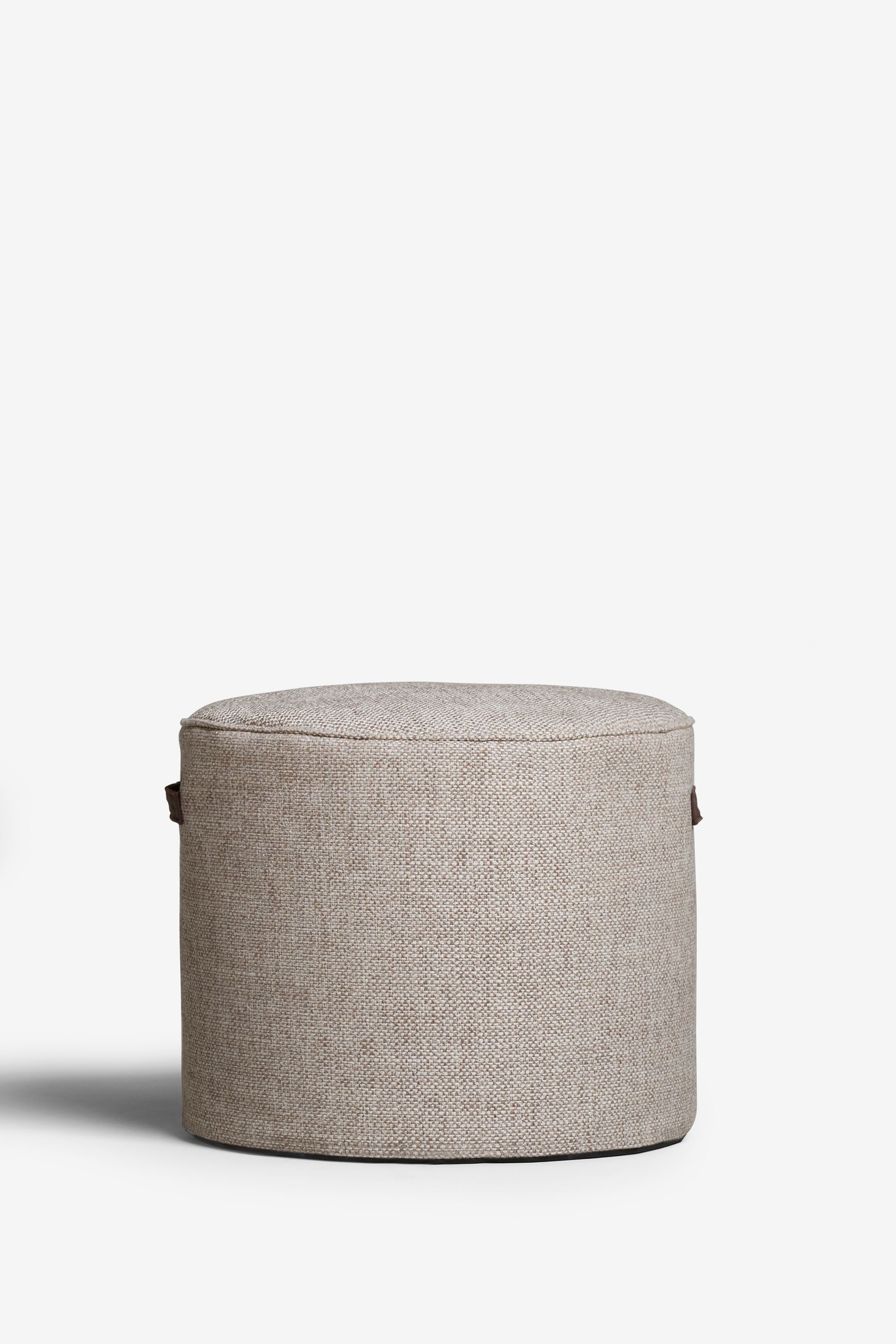 Buy Mid Natural Chunky Weave Pouffe With Handles from the Next UK ...