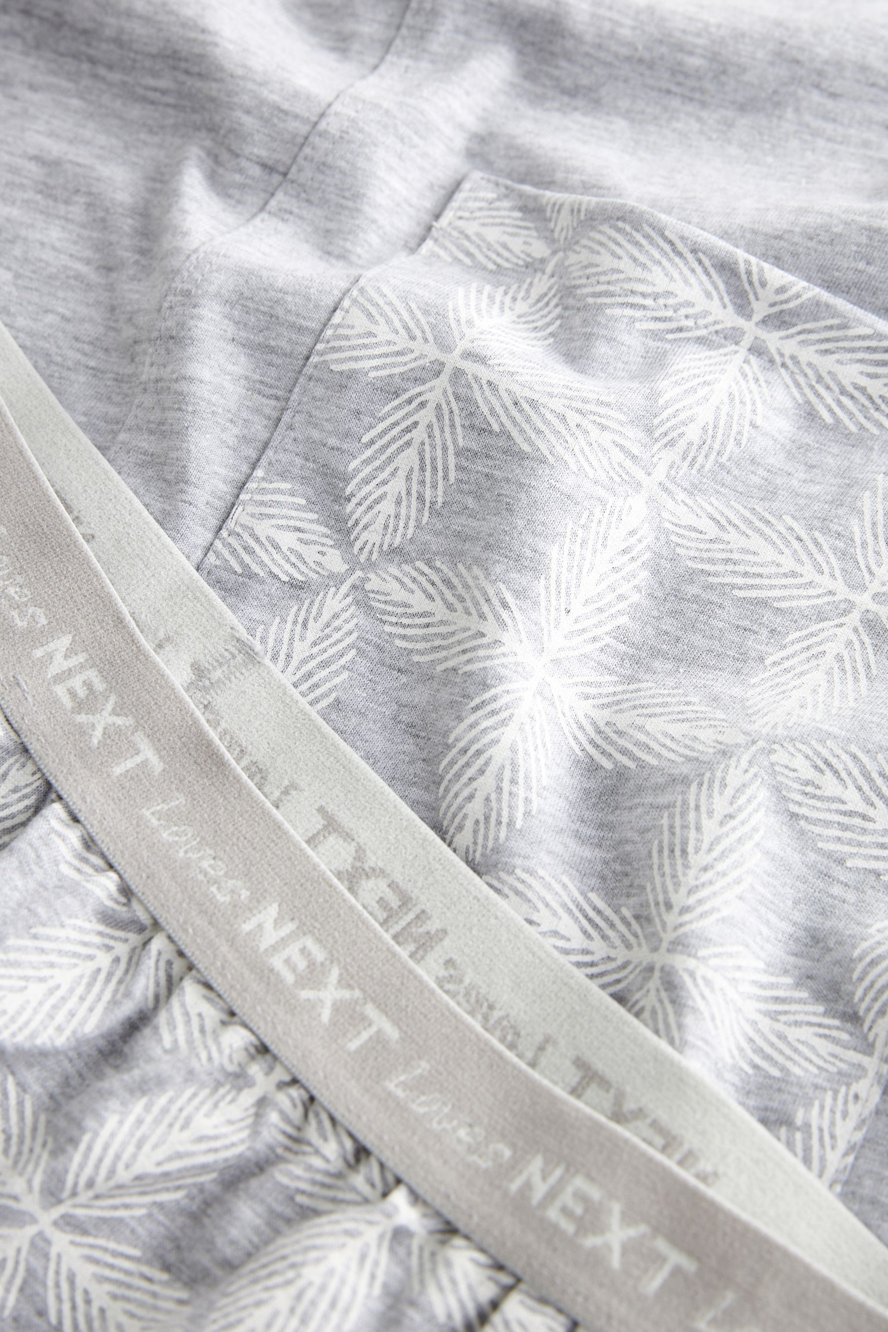 Buy Grey Geo Cotton Short Sleeve Pyjamas from the Next UK online shop