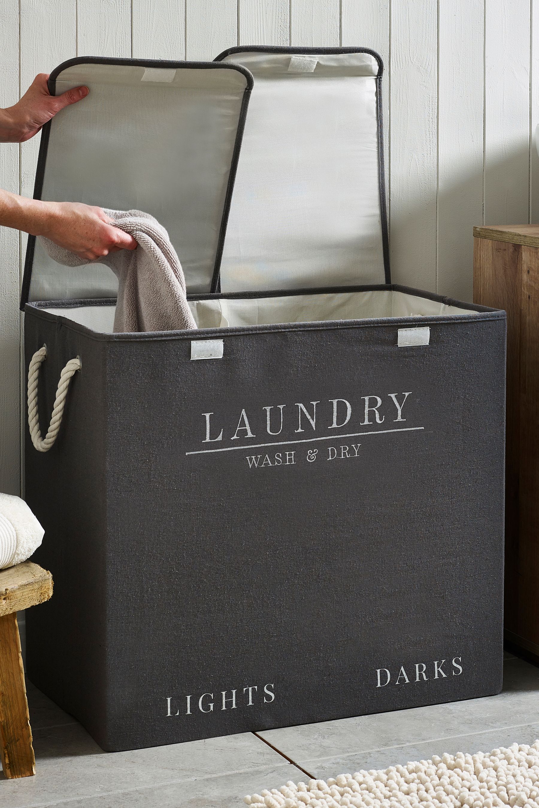Buy Grey Country Sorter Laundry Basket Laundry Sorter from the Next UK ...
