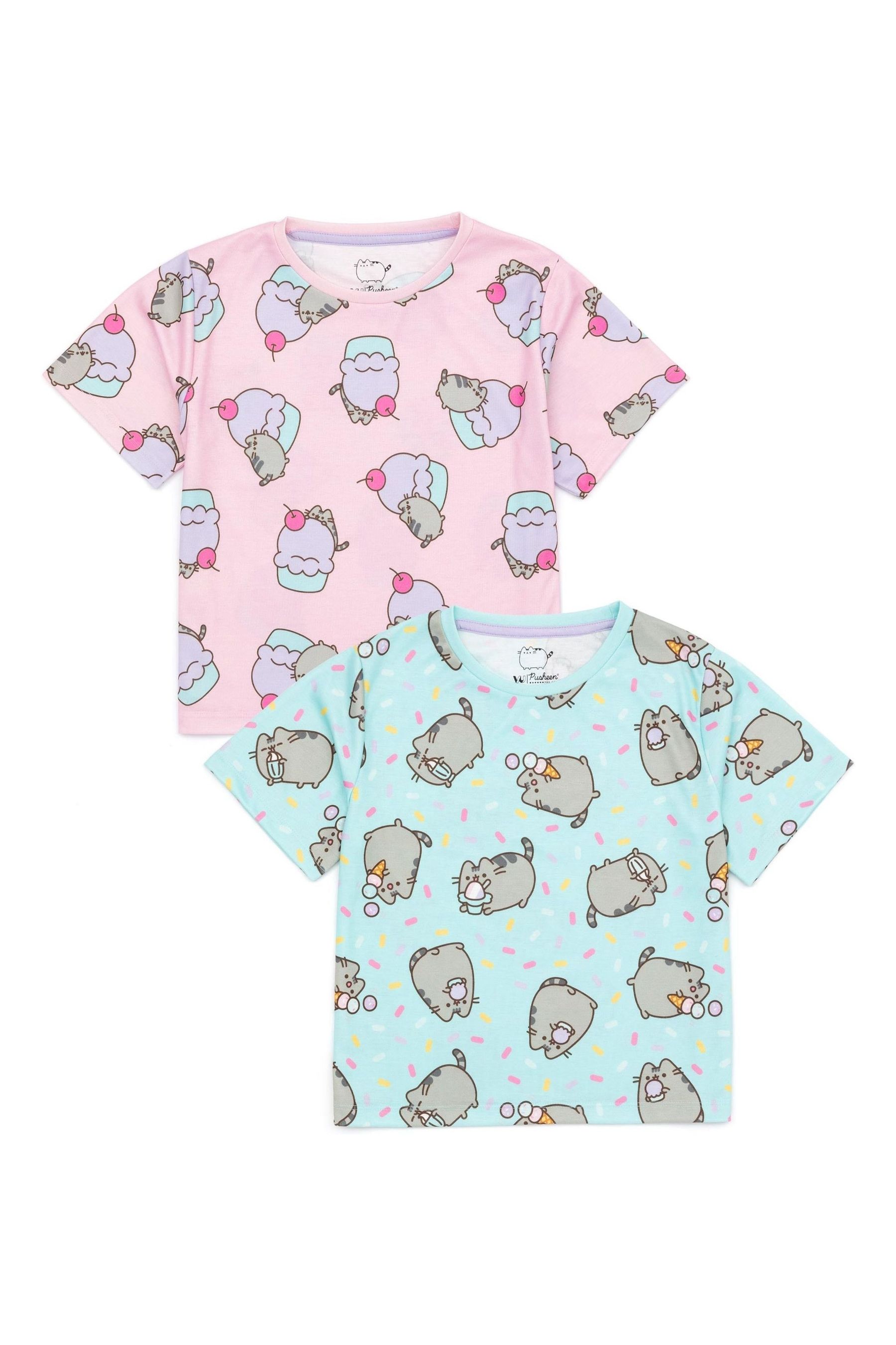 Buy Vanilla Underground Pink Girls Pusheen Pyjamas 2 Pack from the Next ...