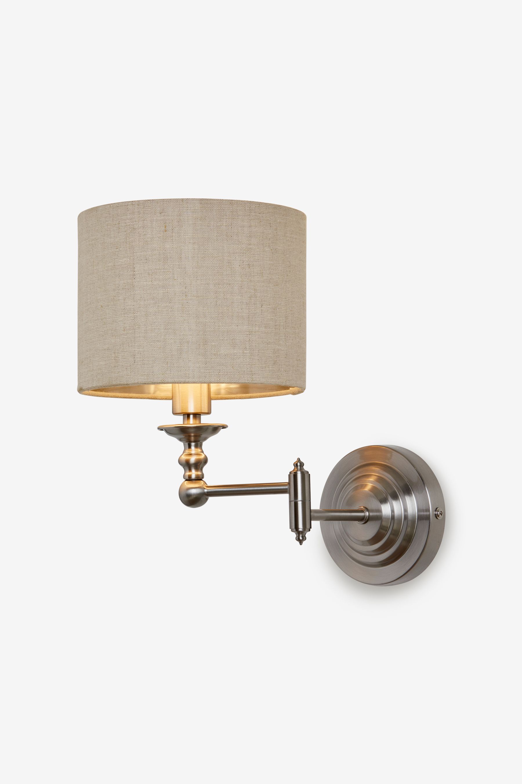 Buy Brushed Chrome Burford Swing Arm Wall Light from the Next UK online ...