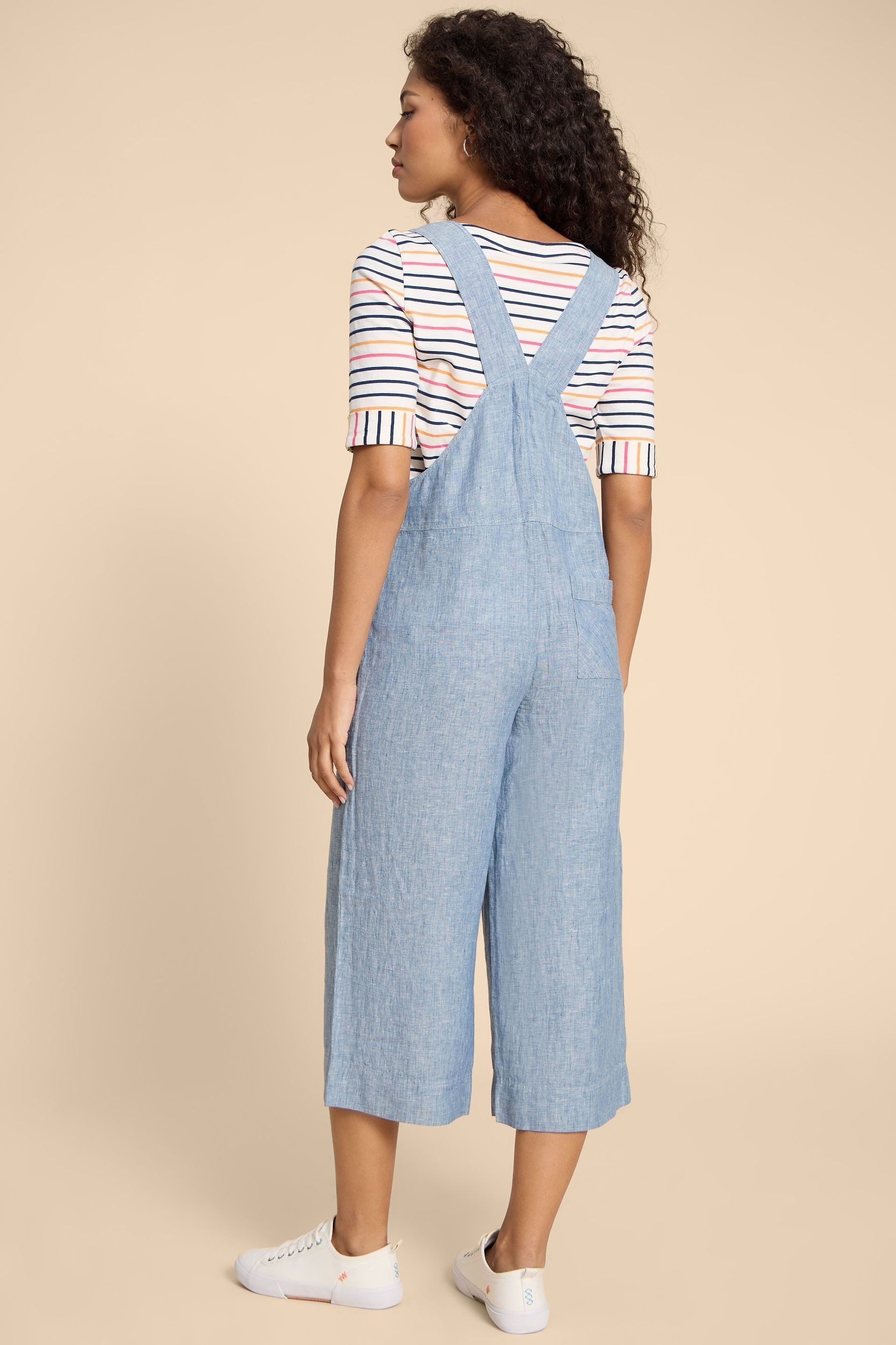 Buy White Stuff Blue Viola Linen Dungaree from the Next UK online shop